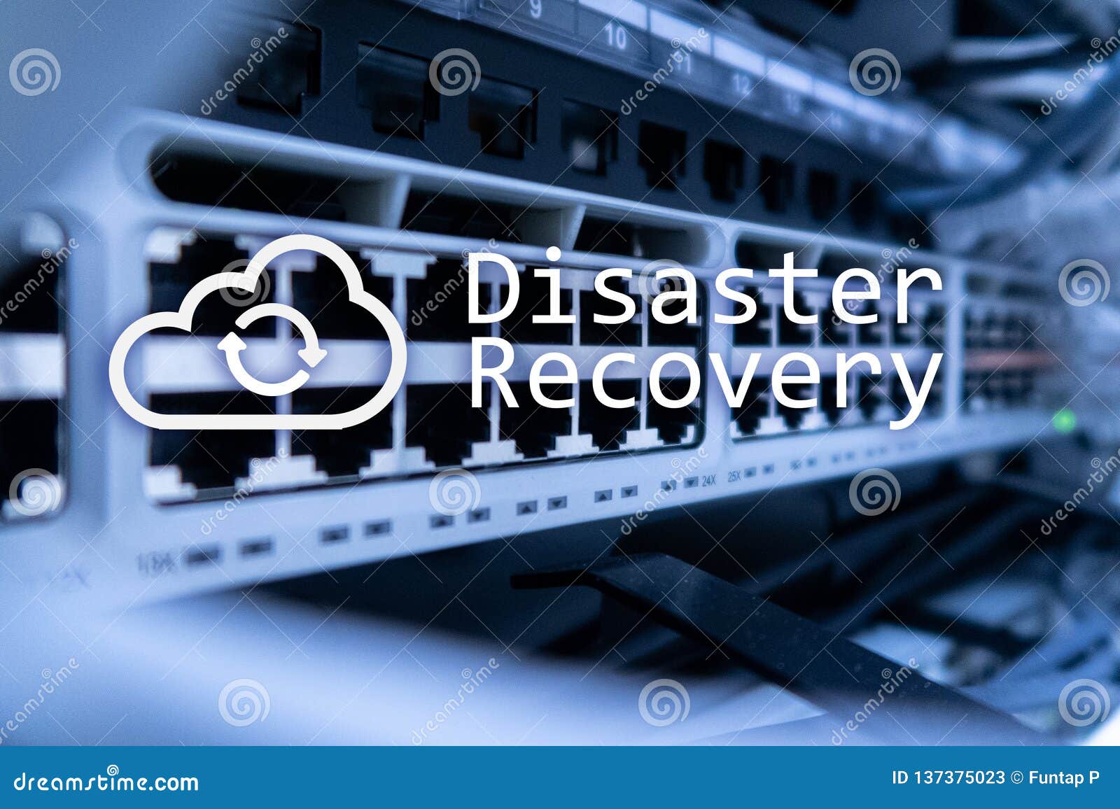 DIsaster Recovery. Data Loss Prevention Stock Image - Image of service ...