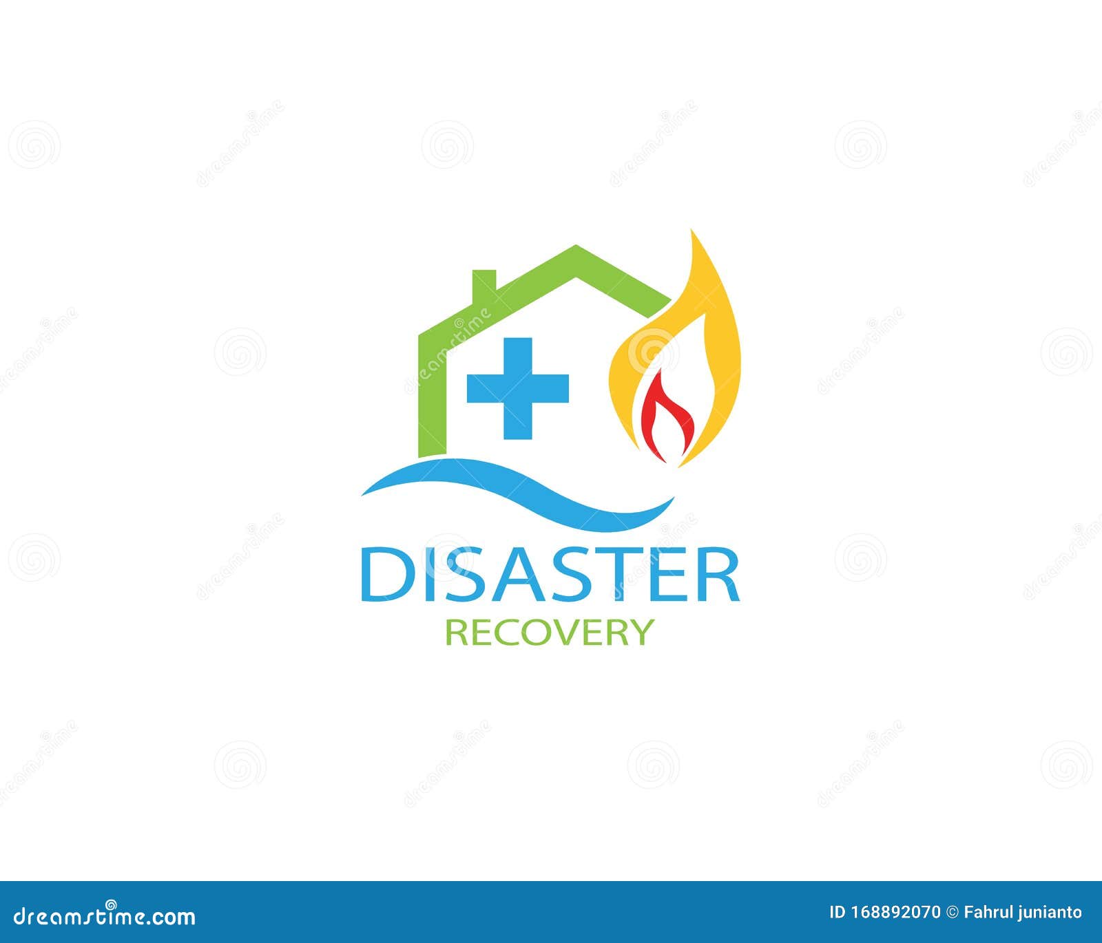 Disaster Recovery Logo Vector Illustration Stock Illustration ...
