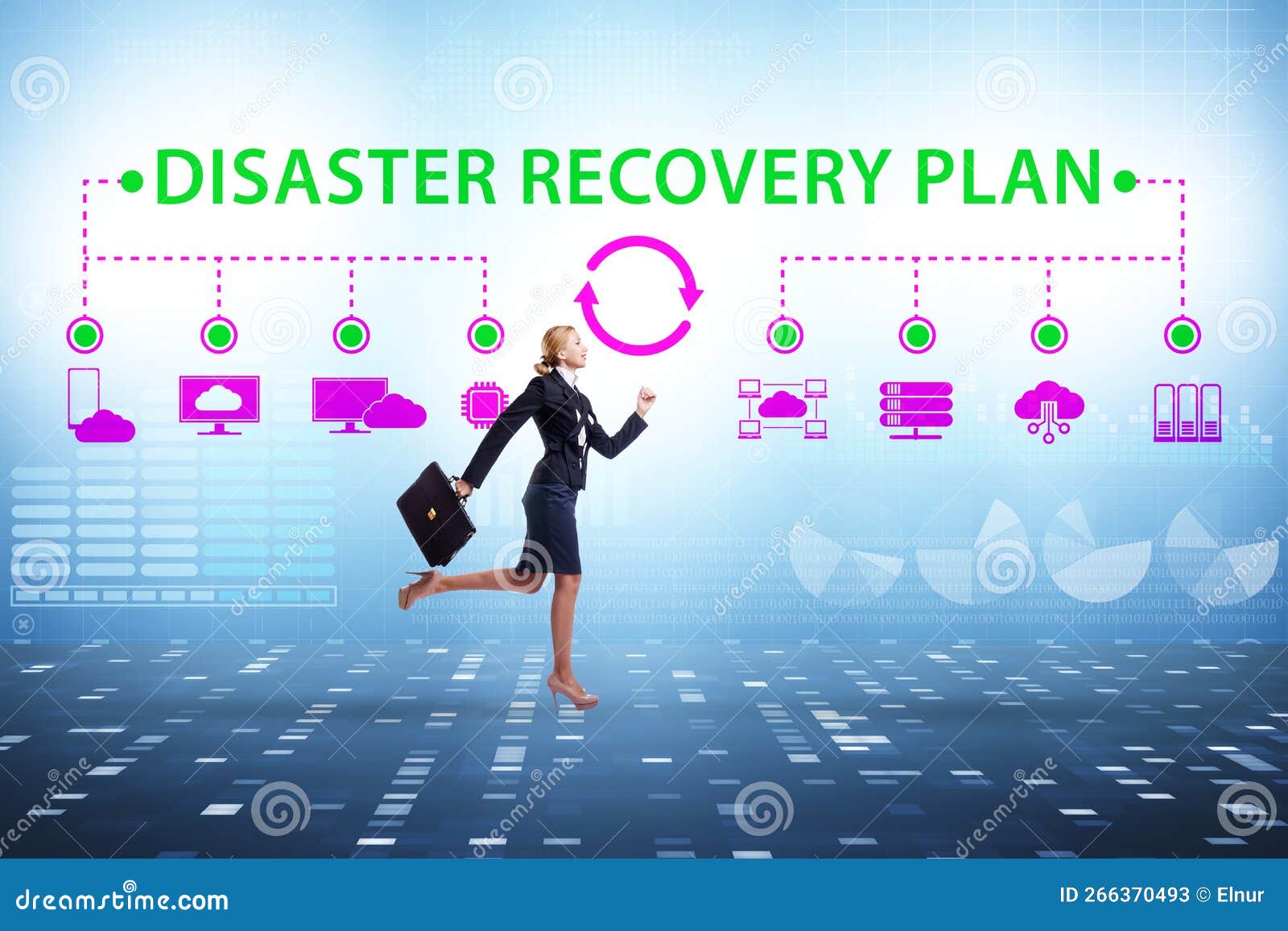Disaster Recovery Plan and Backup Concept Stock Image - Image of ...