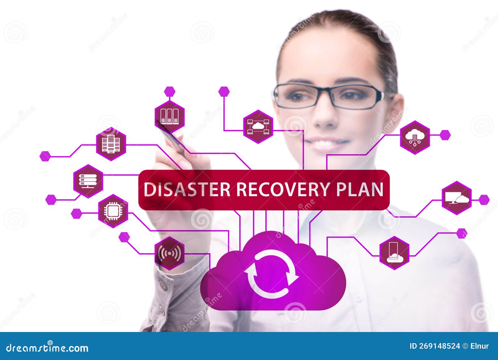 Disaster Recovery Plan and Backup Concept Stock Photo - Image of system ...