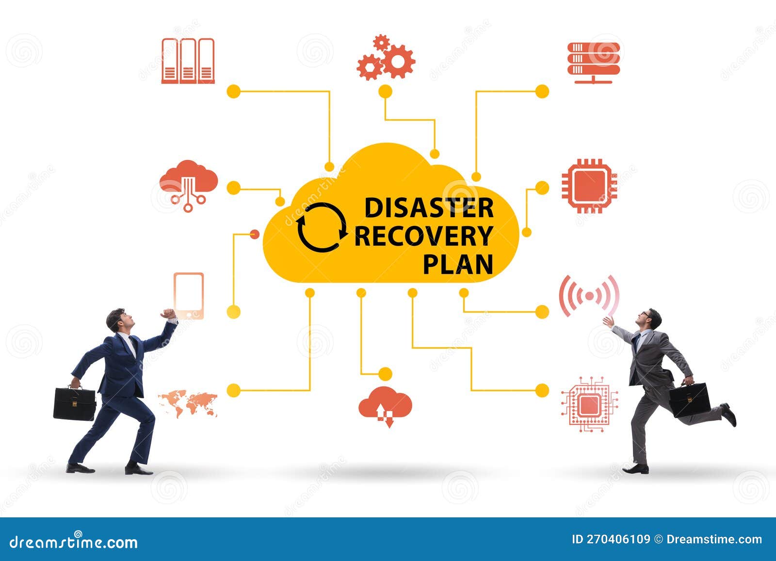 Disaster Recovery Plan and Backup Concept Stock Image - Image of ...
