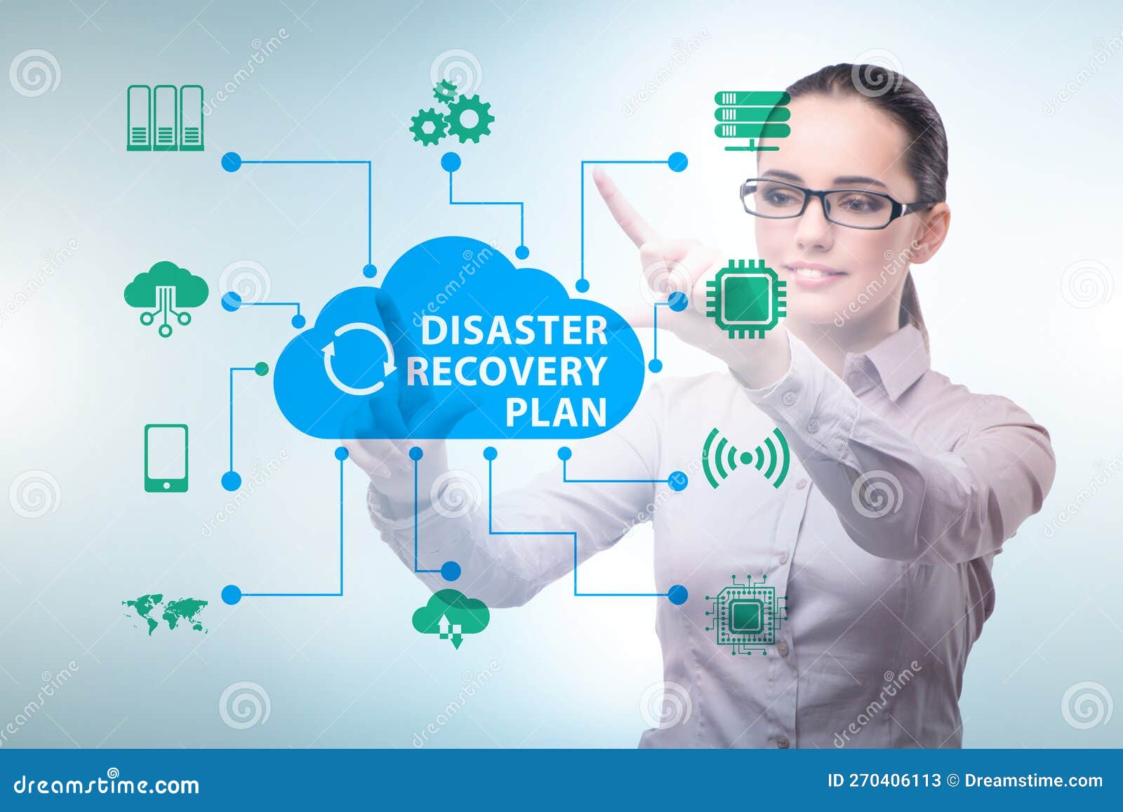Disaster Recovery Plan and Backup Concept Stock Image - Image of ...