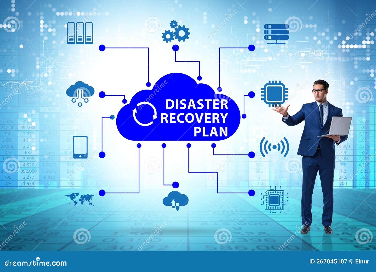 Disaster Recovery Plan and Backup Concept Stock Image - Image of ...