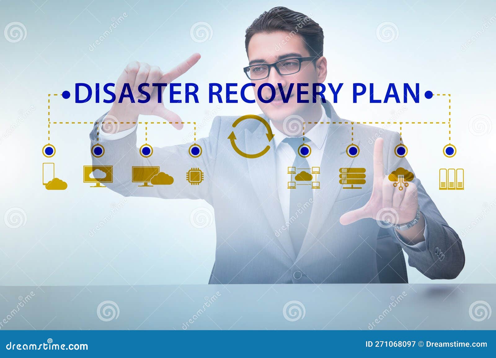 Disaster Recovery Plan and Backup Concept Stock Image - Image of data ...