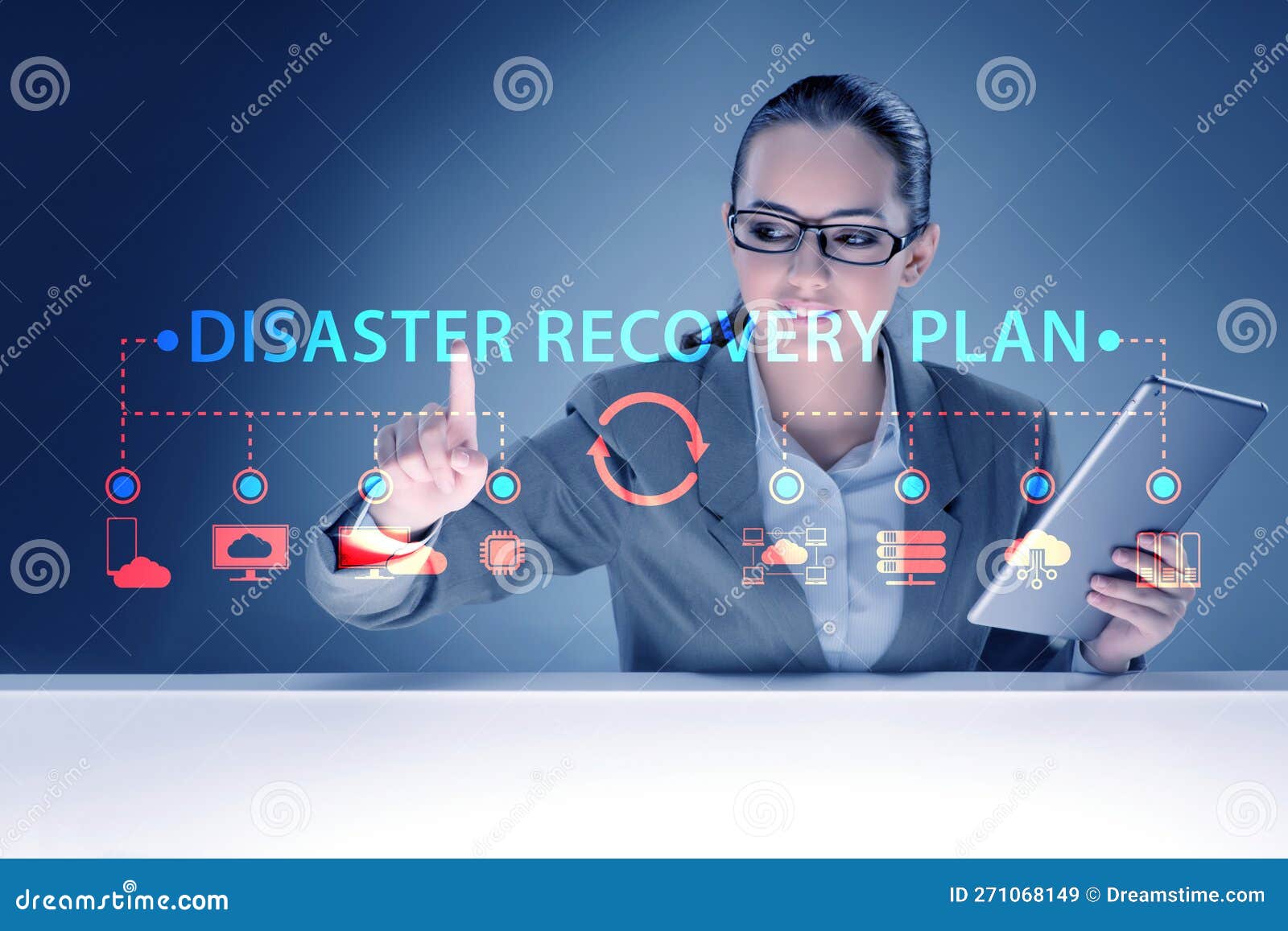 Disaster Recovery Plan and Backup Concept Stock Image - Image of plan ...