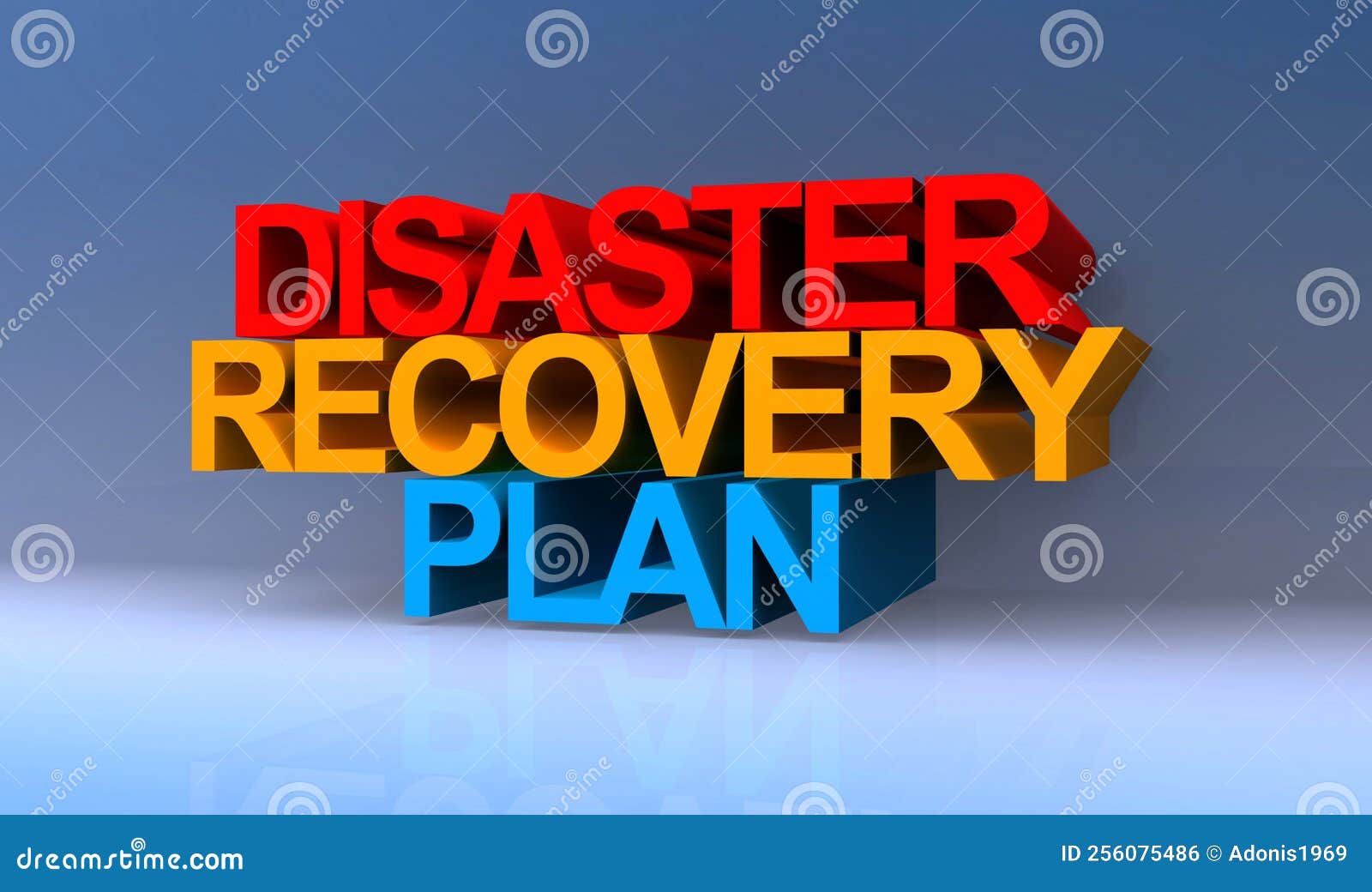 DRP - Disaster Recovery Plan Business Concept Background. Cartoon ...