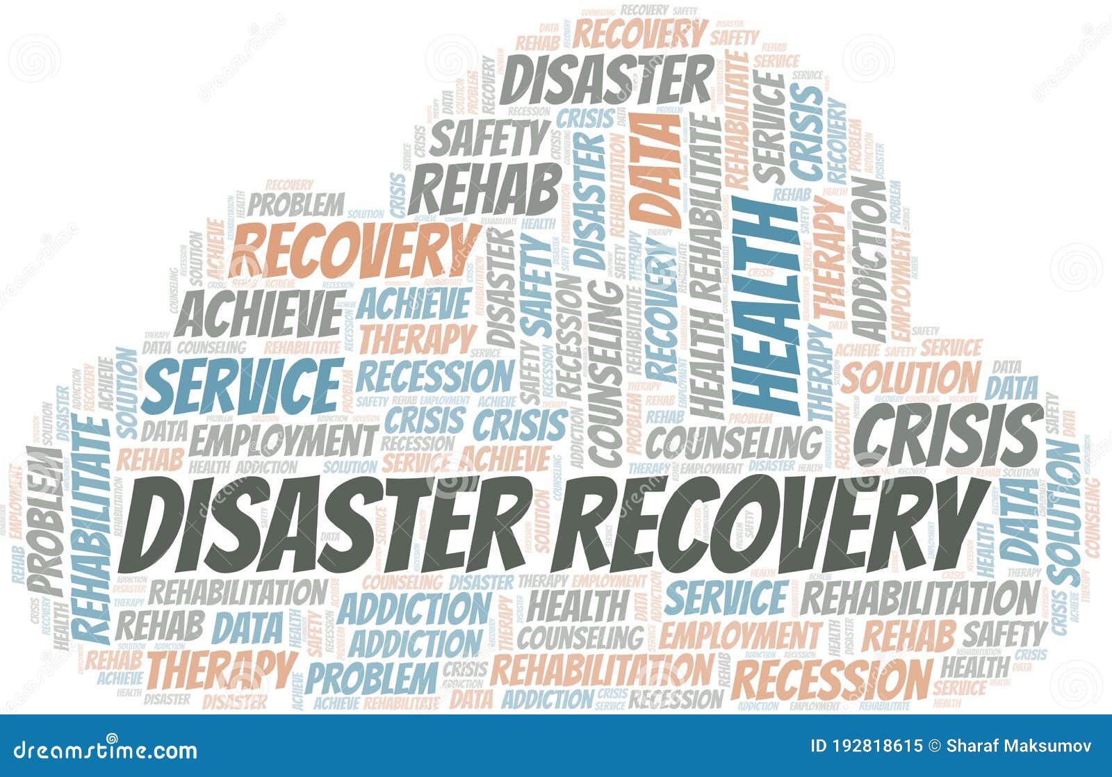 Disaster Recovery Vector Word Cloud, Made with Text only. Stock Vector ...
