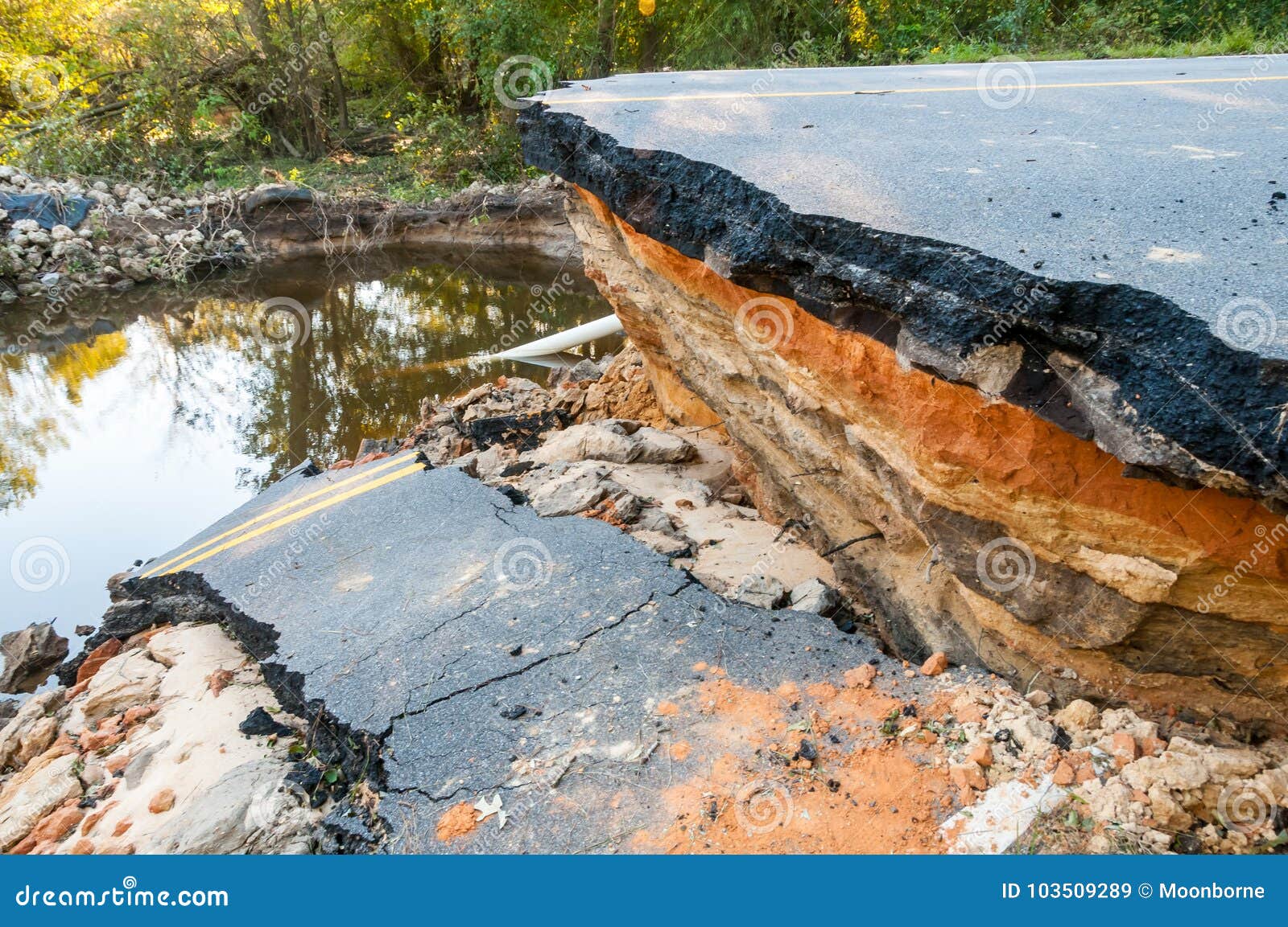 Disaster Road stock image. Image of accidents, dirt - 103509289