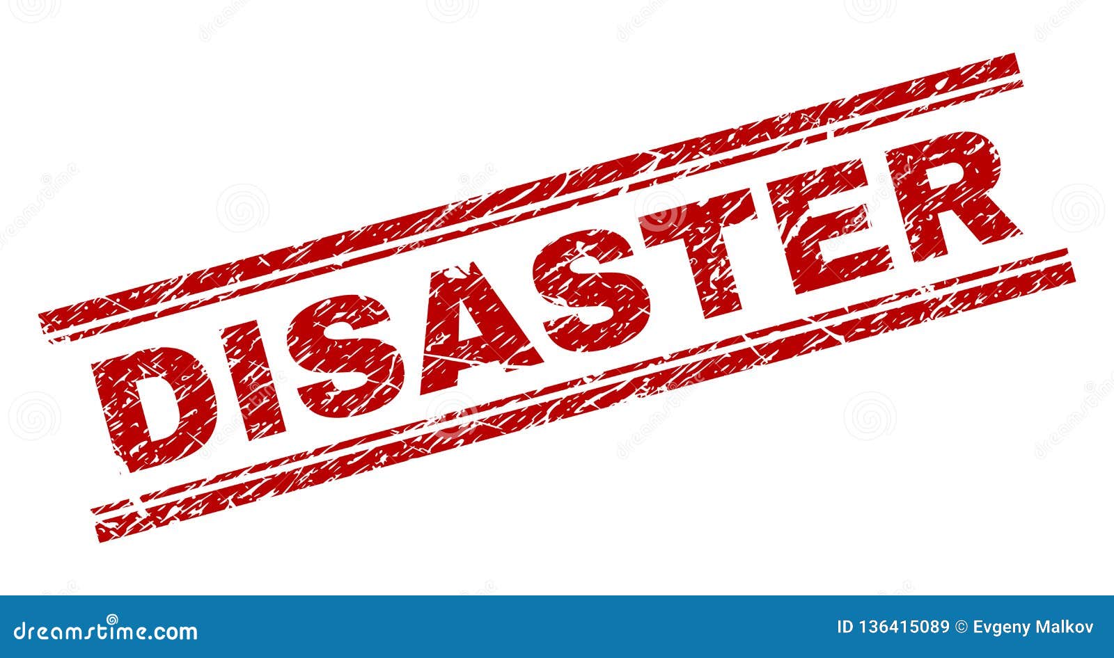 Scratched Textured DISASTER Stamp Seal Stock Vector - Illustration of ...