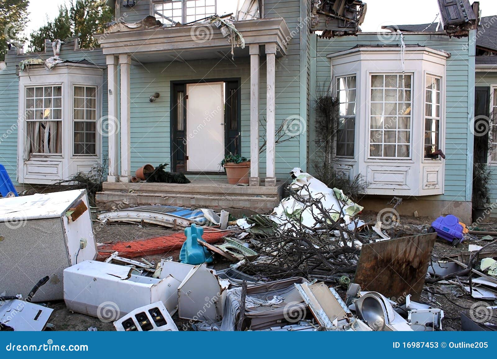 Disaster site editorial stock photo. Image of accident - 16987453