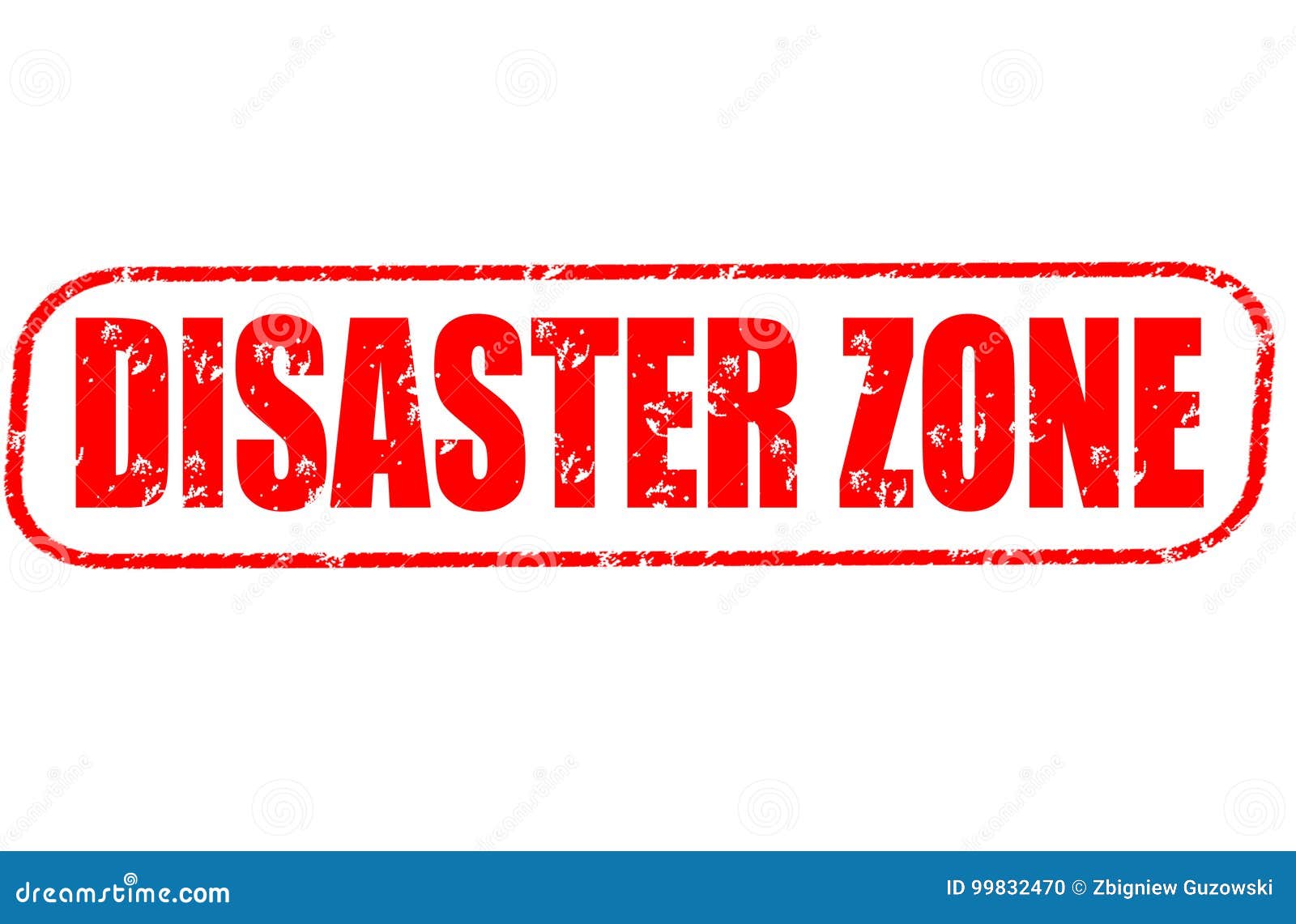 Disaster zone red stamp stock illustration. Illustration of text - 99832470