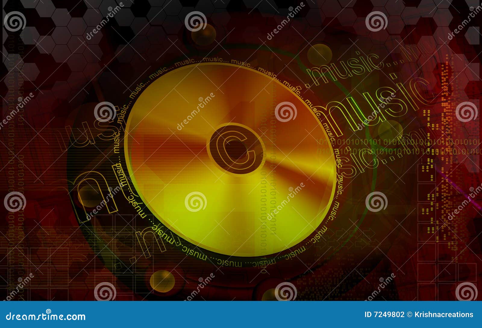 Disc stock illustration. Illustration of backdrops, digital - 7249802