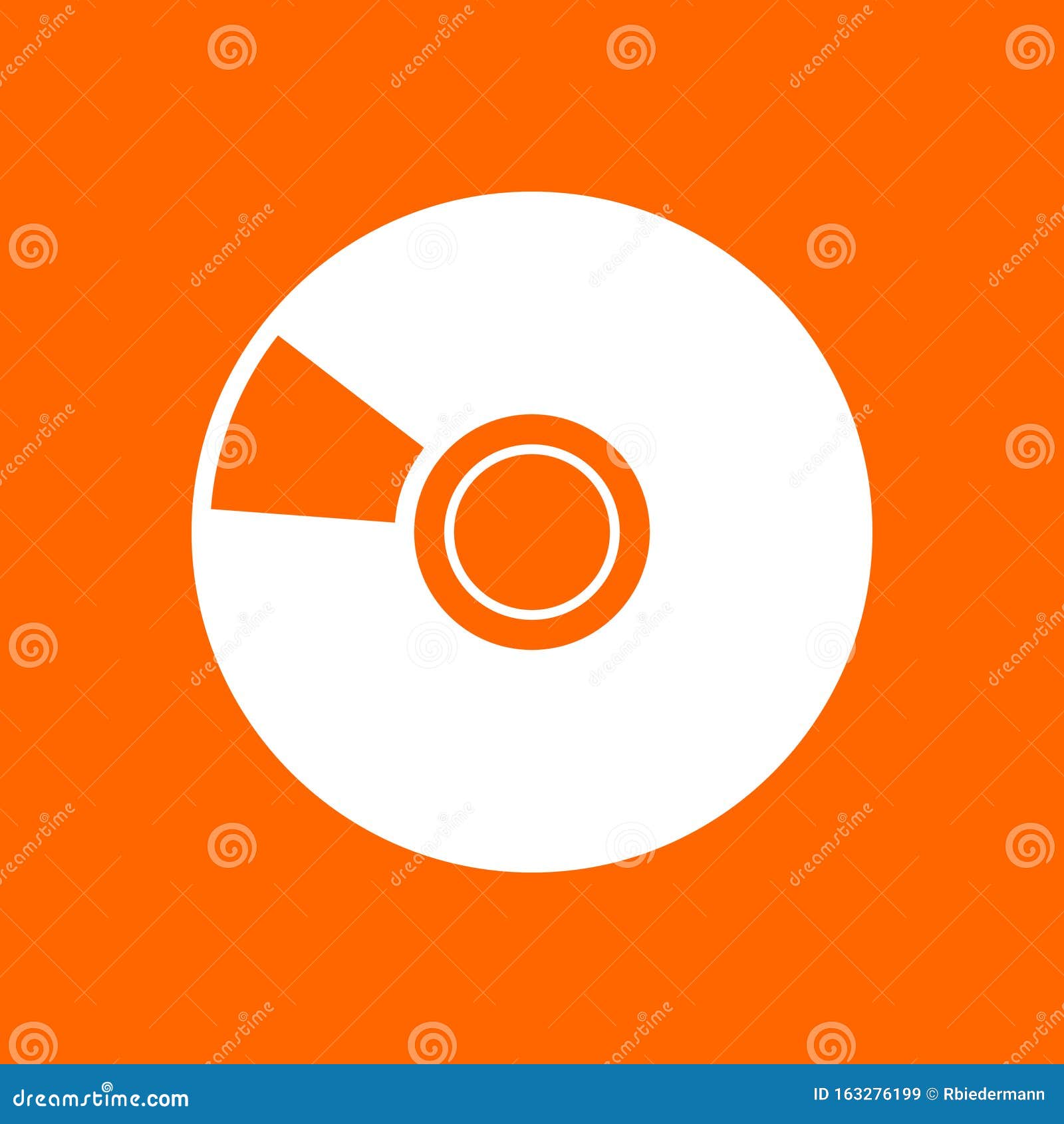 Disc and Background As Vector Illustration Stock Vector - Illustration ...