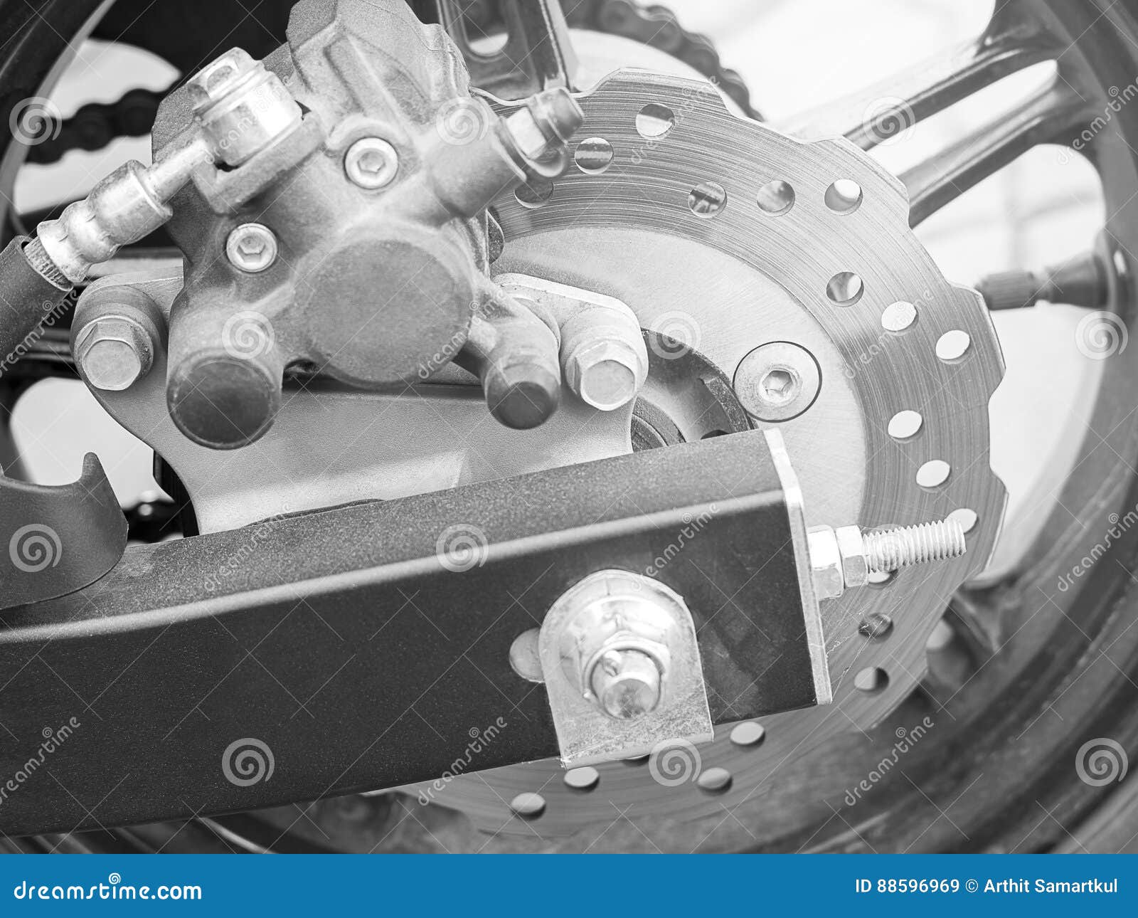Disc Brake. Black and White Background Texture. Stock Image - Image of ...