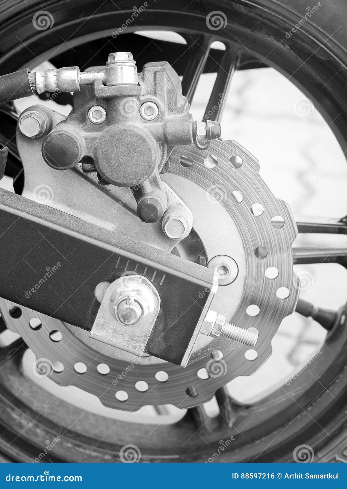 Disc Brake. Black and White Background Texture. Stock Photo - Image of ...