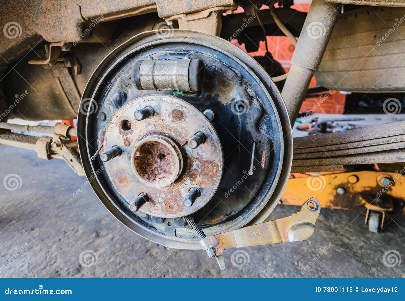 Disc Brake on Car, in Process Stock Image - Image of break, disc: 78001113