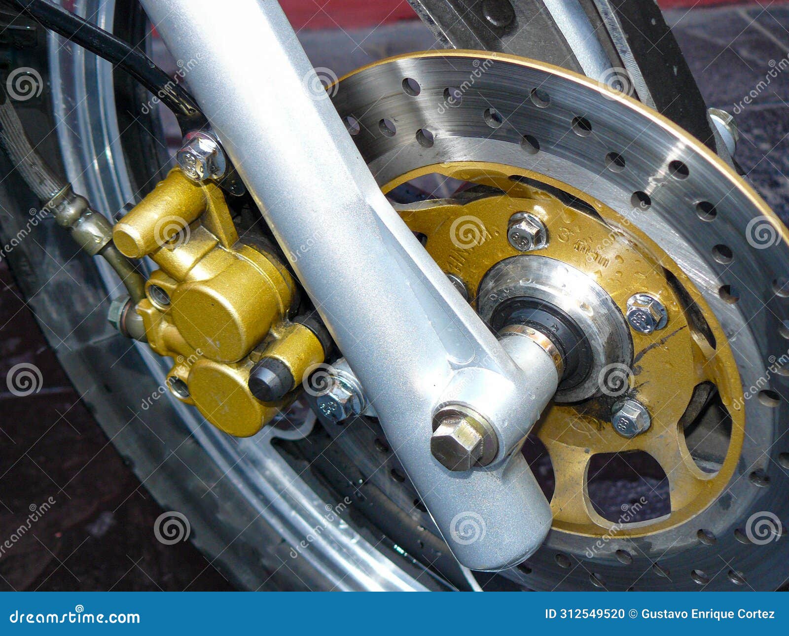 Disc Brake of a Motorcycle Wheel Editorial Image - Image of montage ...