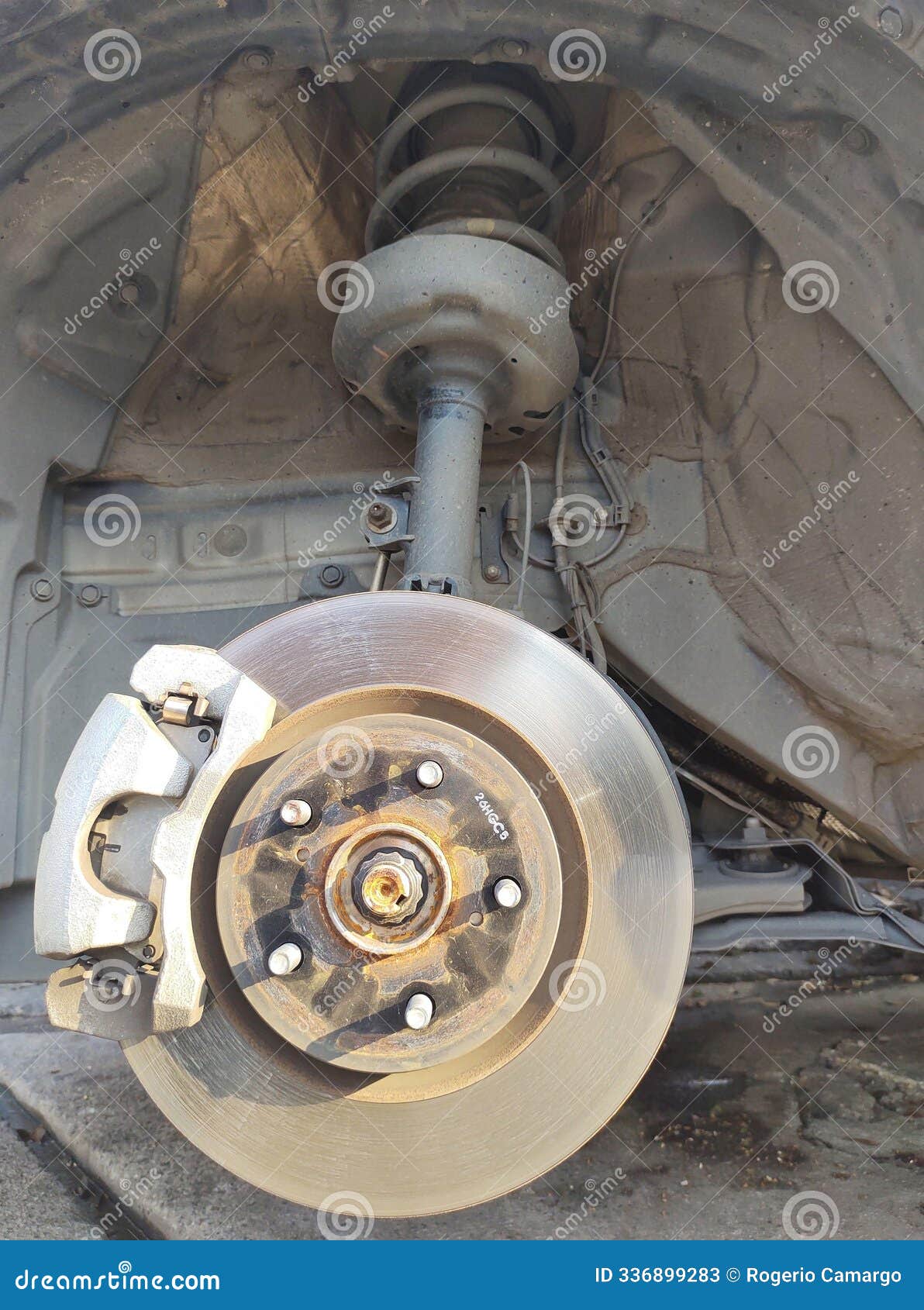 Disc Brake and Suspension Assembly Stock Image - Image of conjunto ...