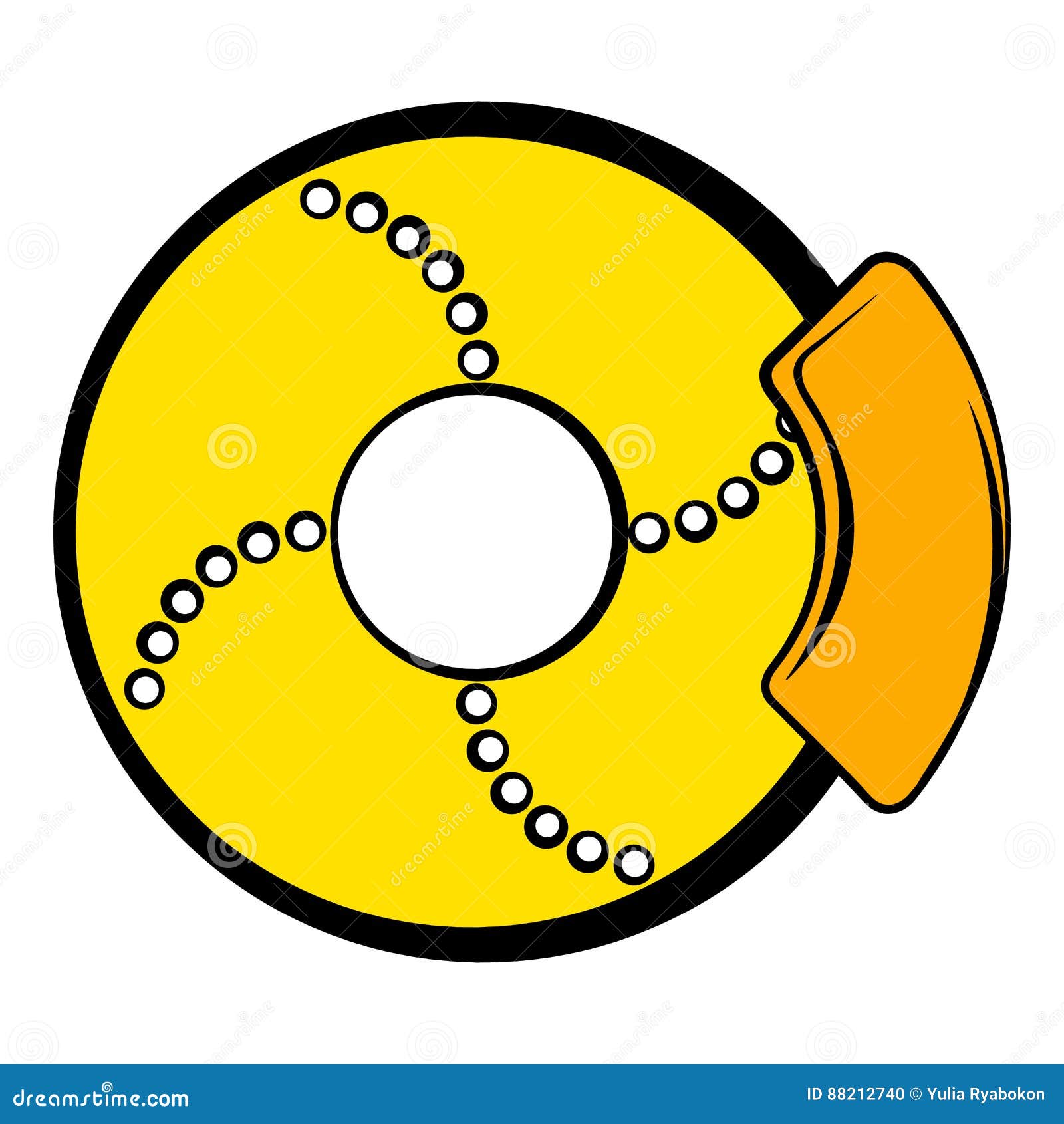 Disc Brakes Icon Cartoon Vector Illustration | CartoonDealer.com #88212740
