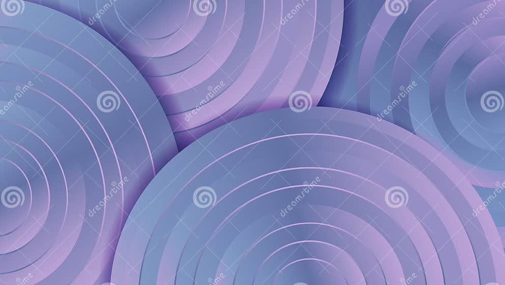 Disc Circles Gradient Background. Abstract Circle Papercut Smooth Color ...