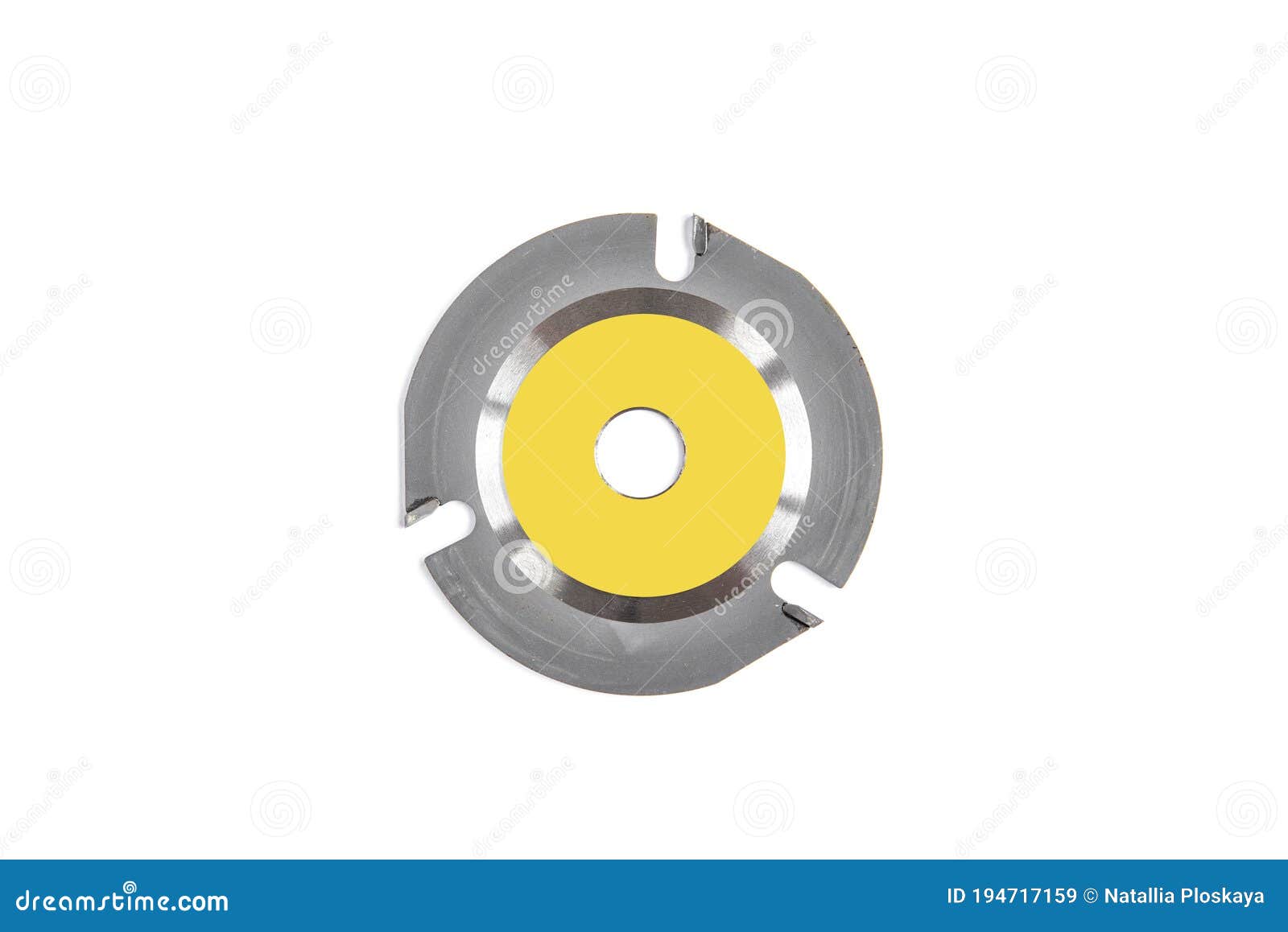 Disc on Concrete for Grinder Isolated on White Background. Stock Image ...