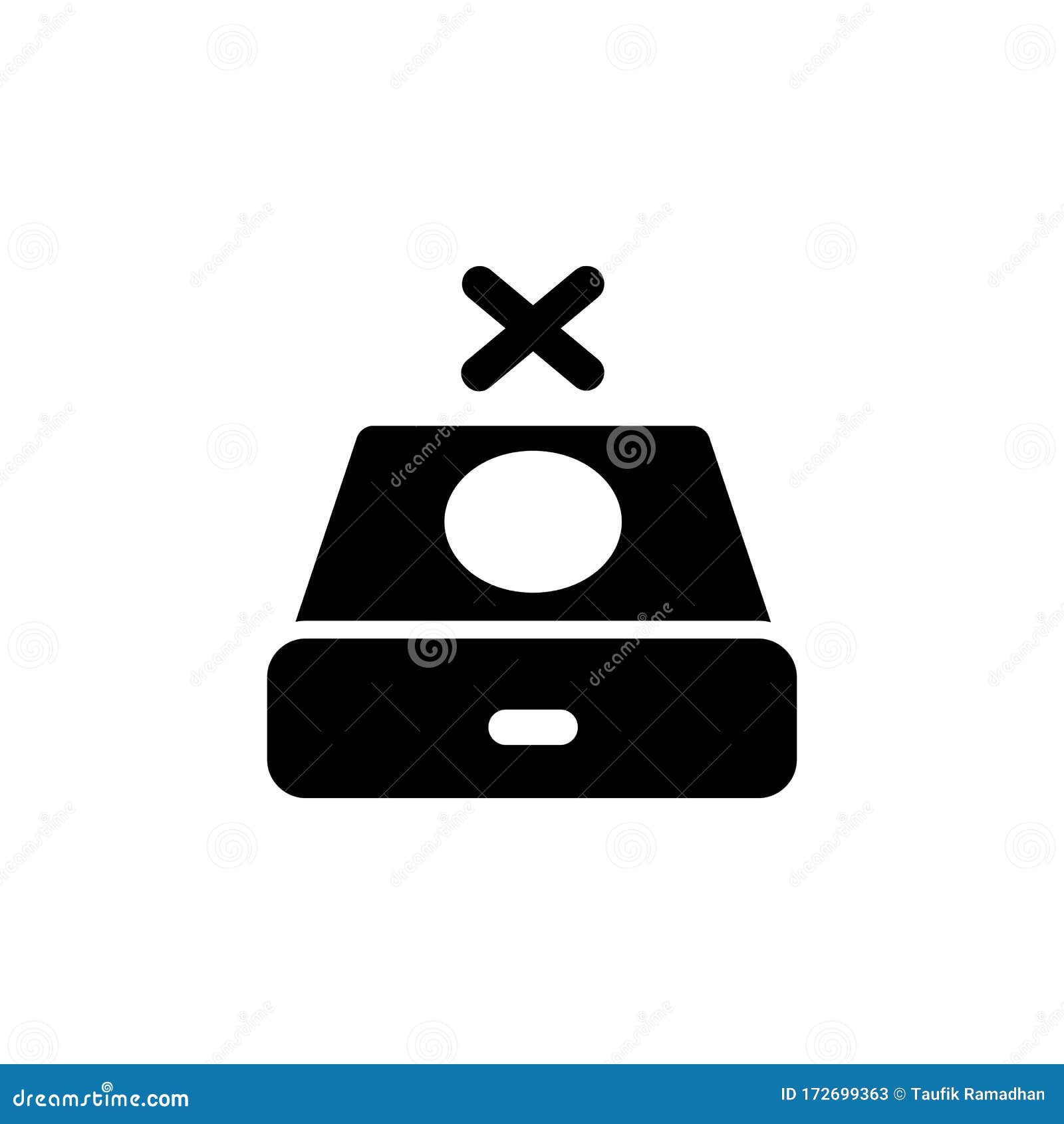 Disc Drive Off Icon. Perfect for Application, Web, Logo and ...