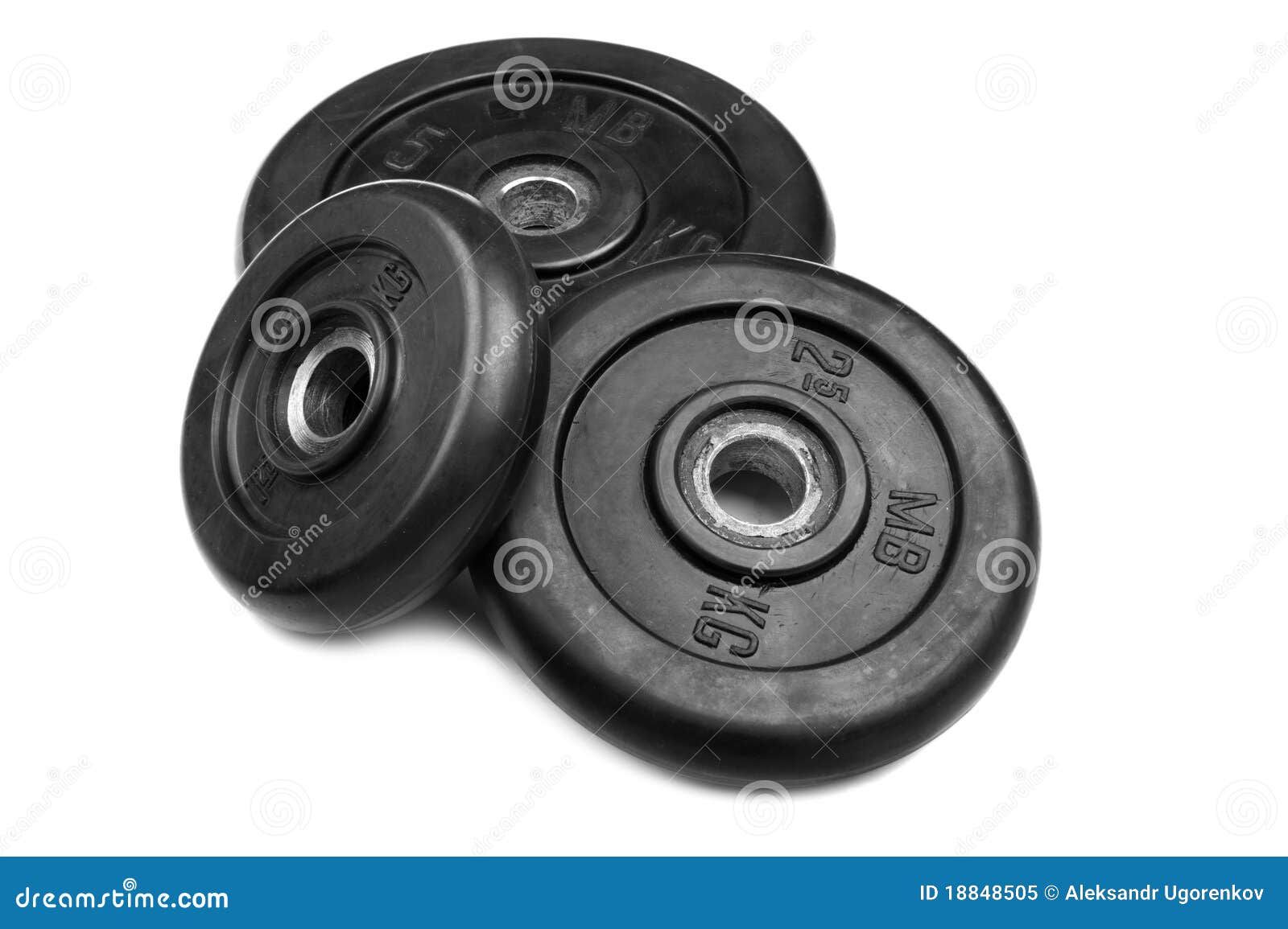 Disc Dumbbell on White Close Up Stock Image - Image of conditioning ...