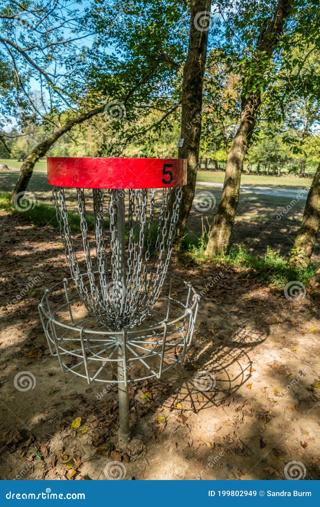 Disc Golf Basket Angle View Closeup Stock Image - Image of isolated ...