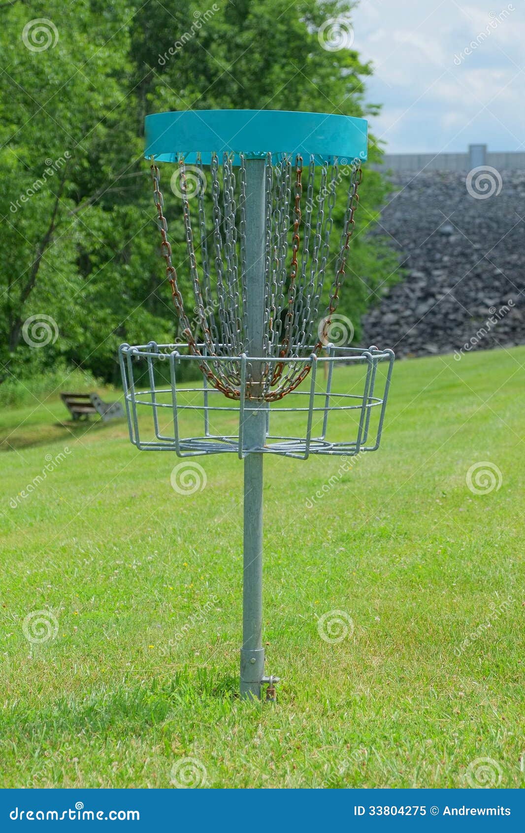 Disc Golf Basket Target stock image. Image of activity - 33804275