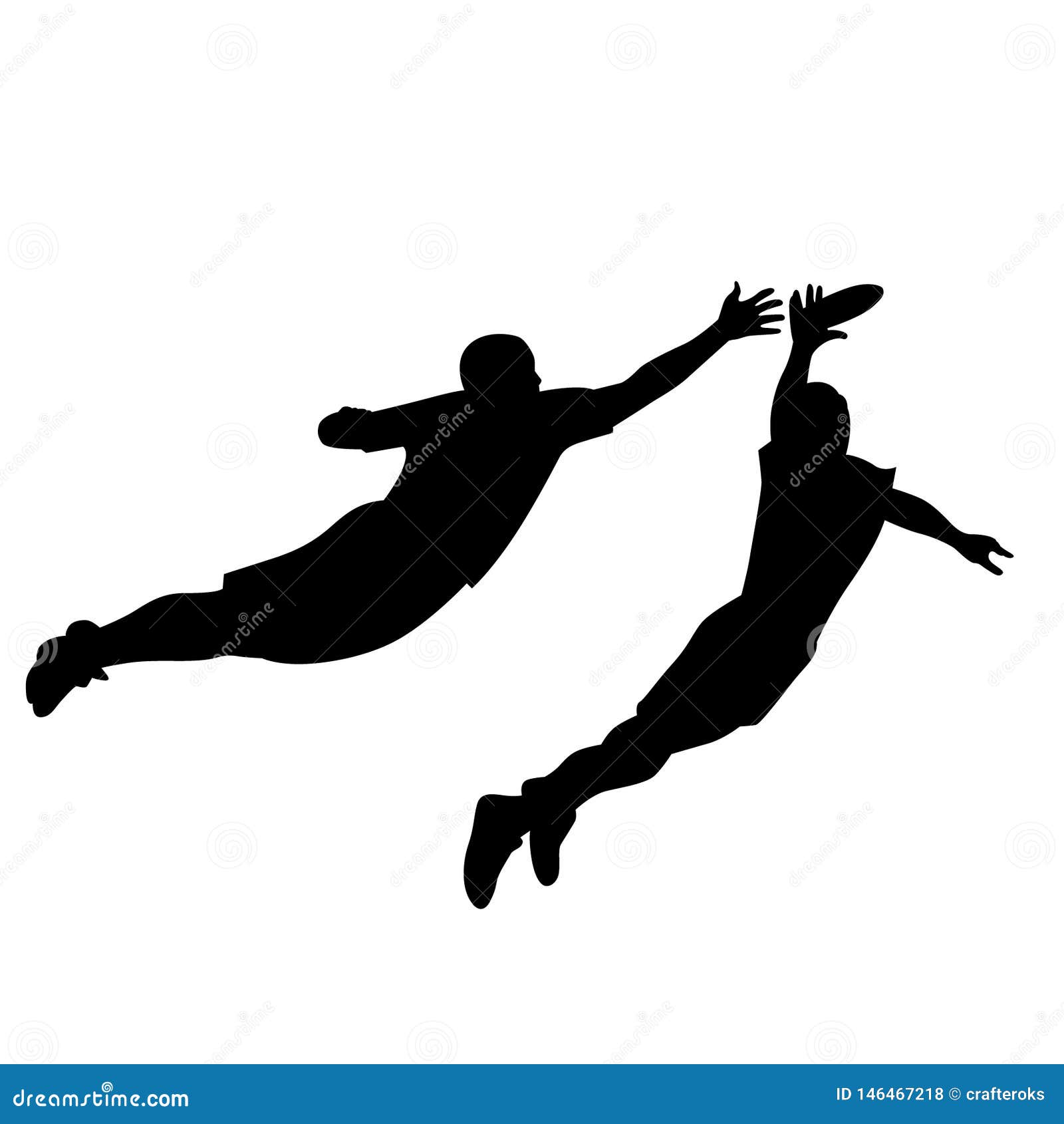 Ultimate Frisbee Silhouette Ultimate Frisbee Silhouette