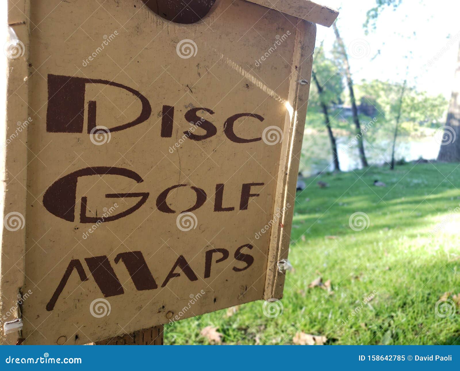 Disc Golf Mapd stock image. Image of grass, bogey, birdy - 158642785