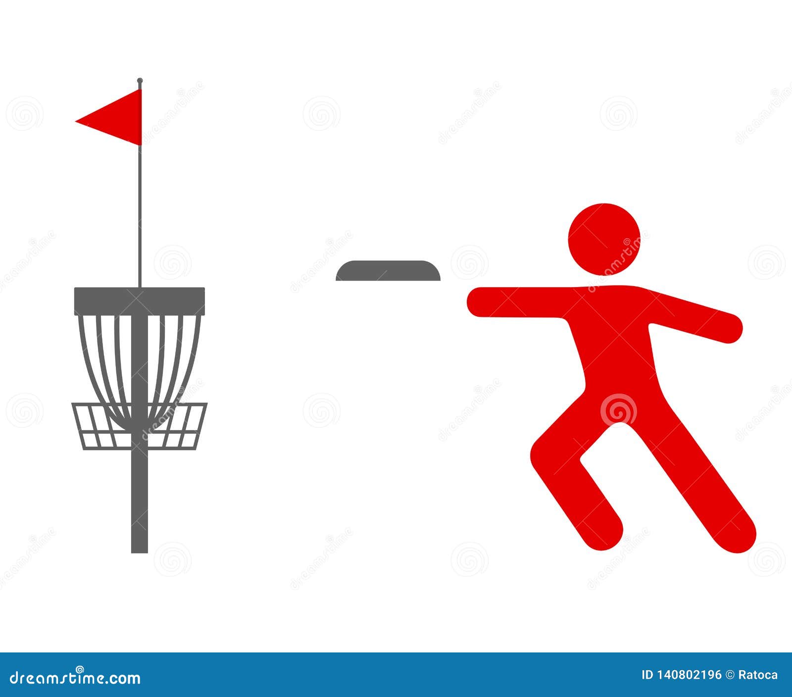 Disc golf sport symbol stock illustration. Illustration of throw ...