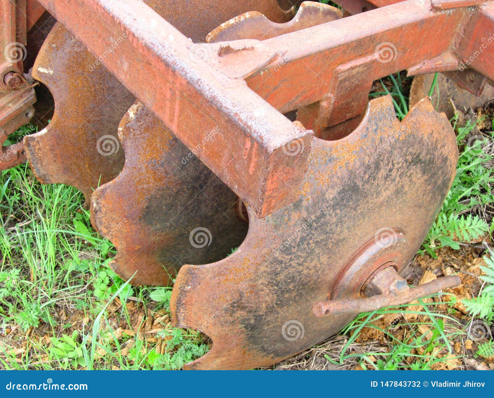 Disc harrow stock photo. Image of labor, branches, columns - 147843732