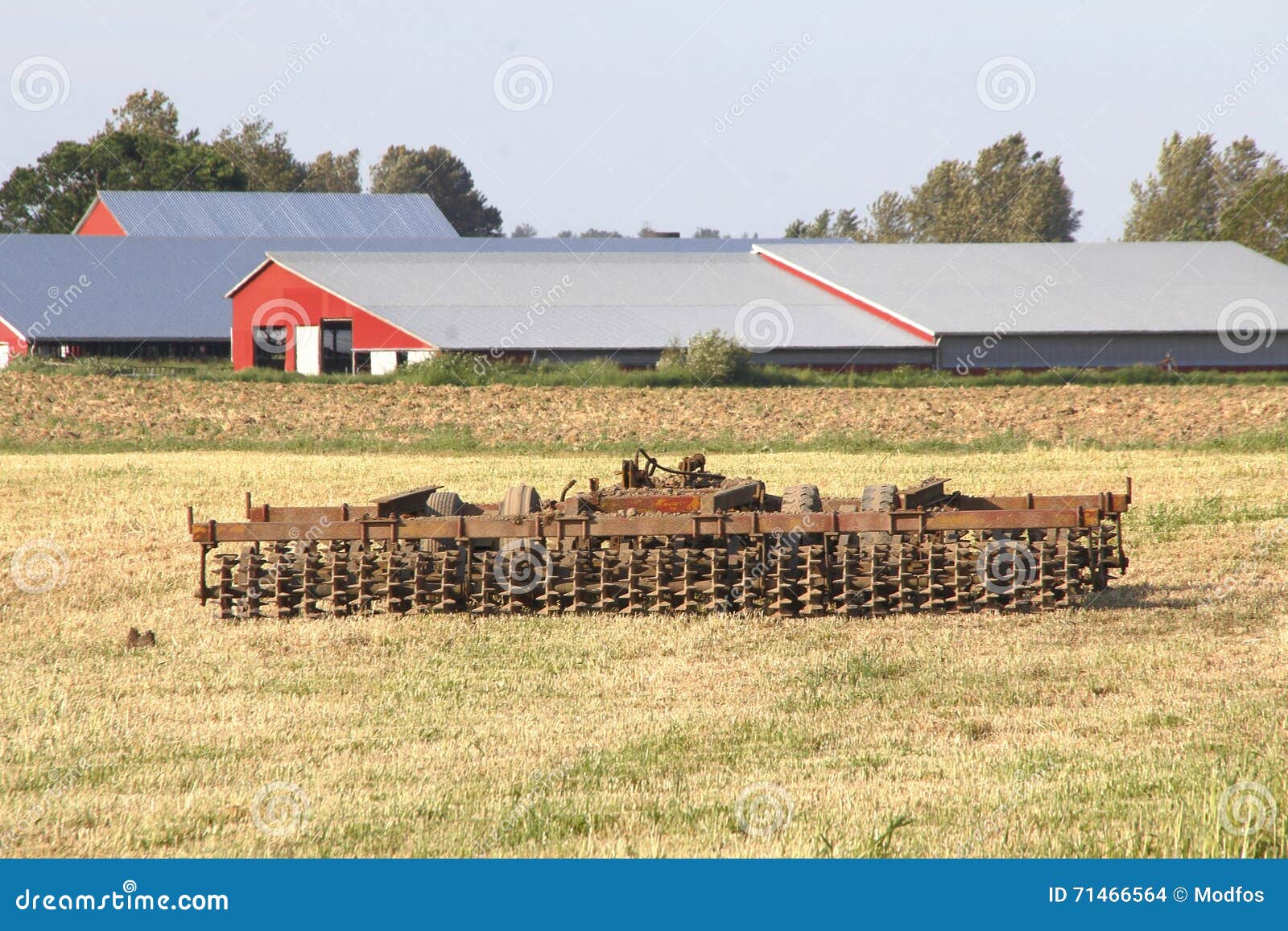 Disc Harrow stock photo. Image of metal, disc, harrow - 71466564