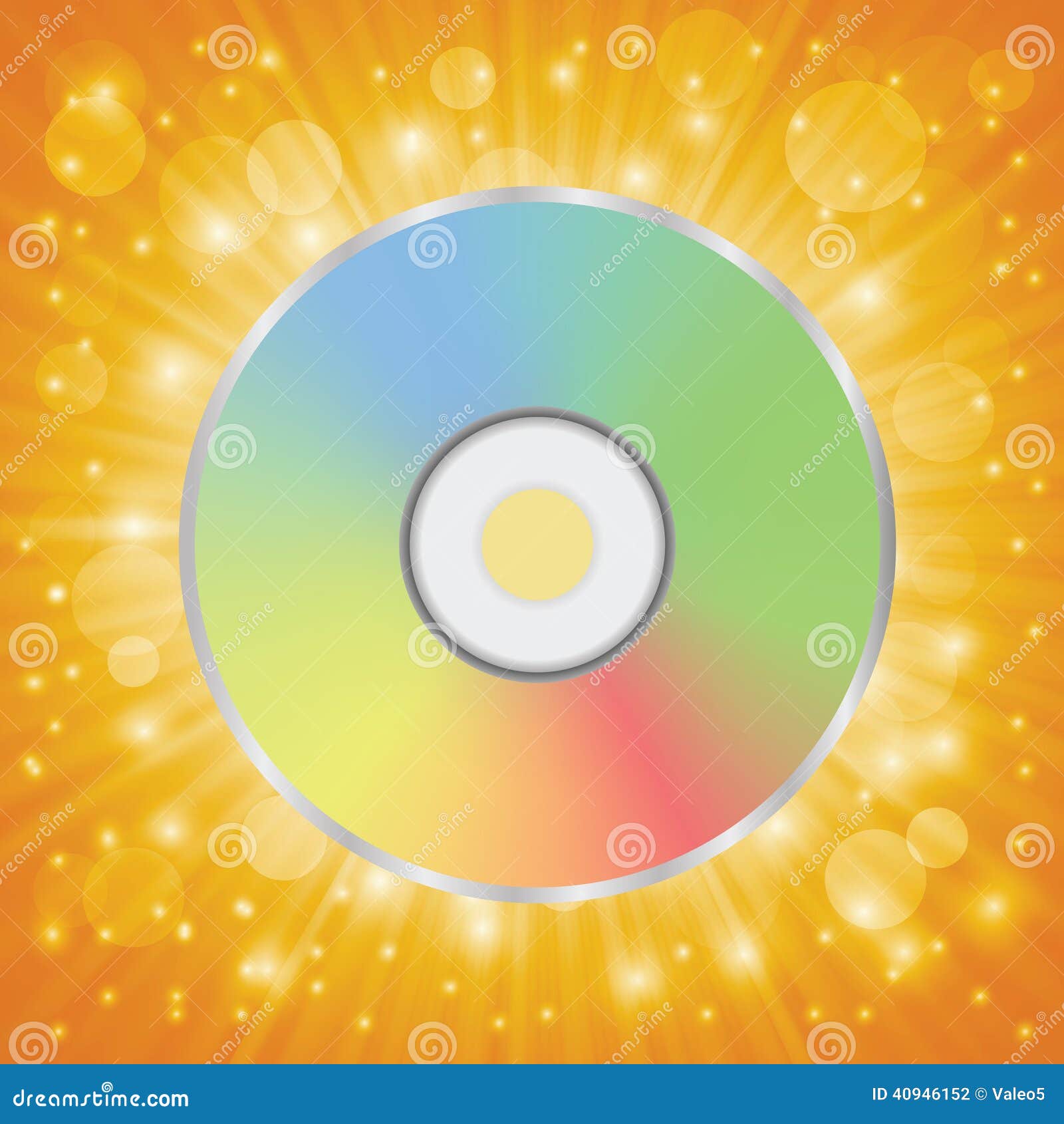 Disc icon stock vector. Illustration of laser, music - 40946152