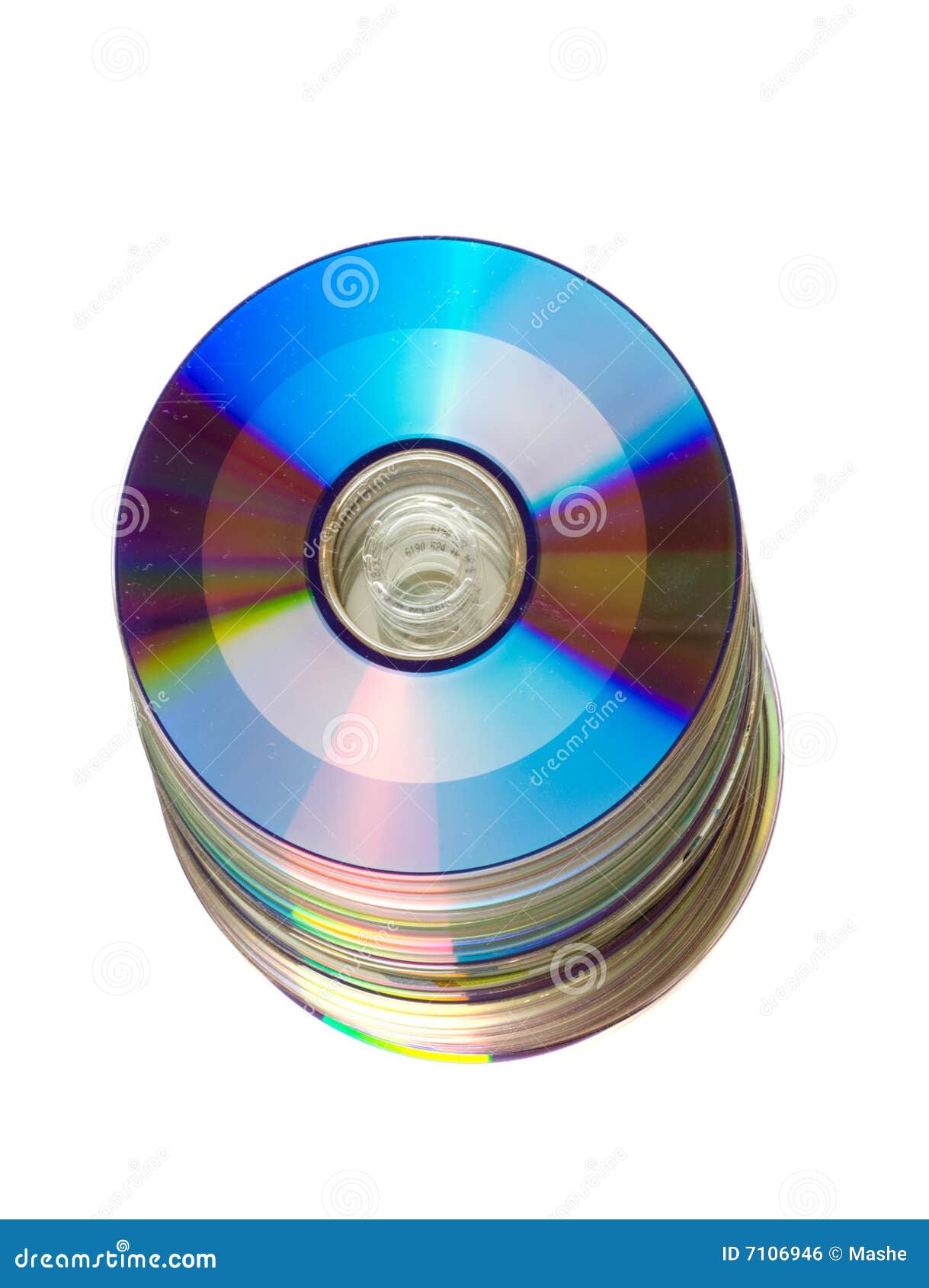 Disc isolated on white stock photo. Image of background - 7106946