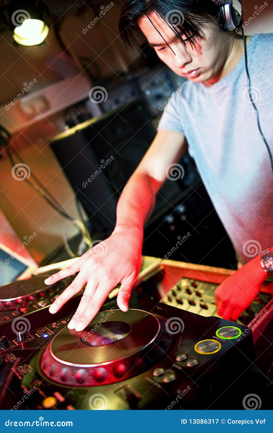 Disc Jockey stock image. Image of motion, discotheque - 13086317