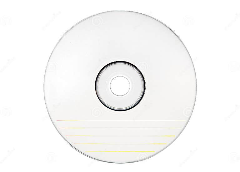 Disc Labeling - Blank White Disc W/ Path Stock Image - Image of ...