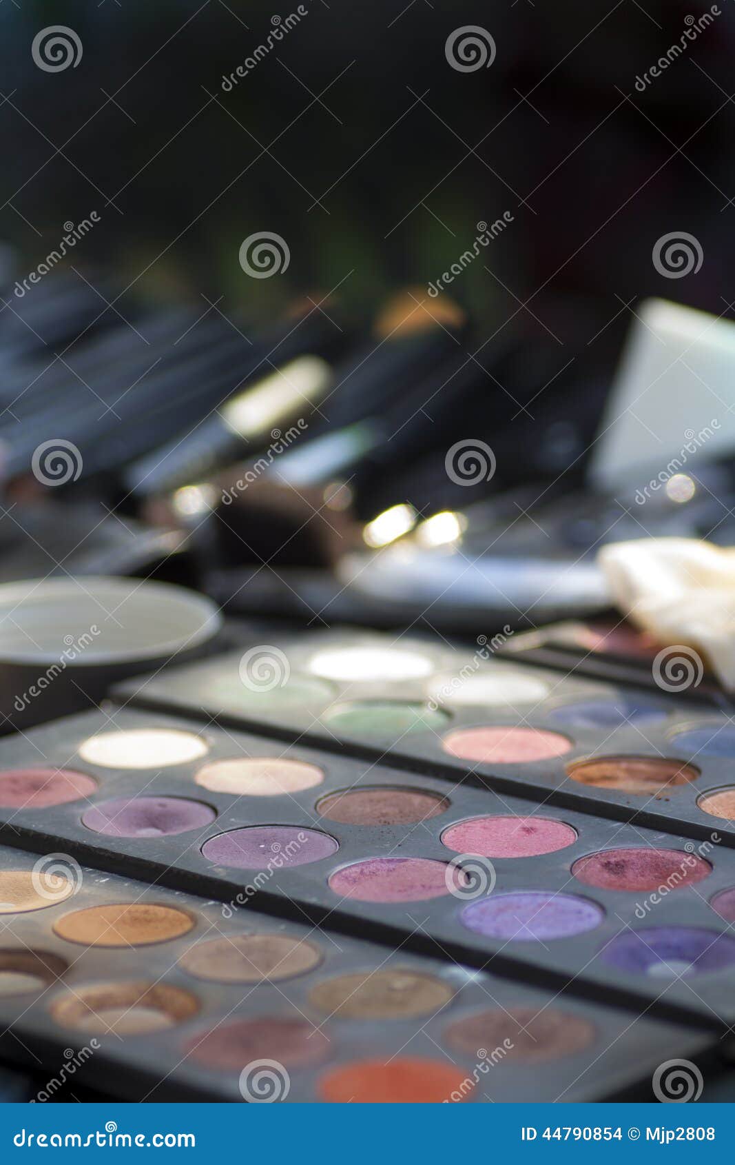 Disc of make-up stock photo. Image of stem, pretty, disc - 44790854