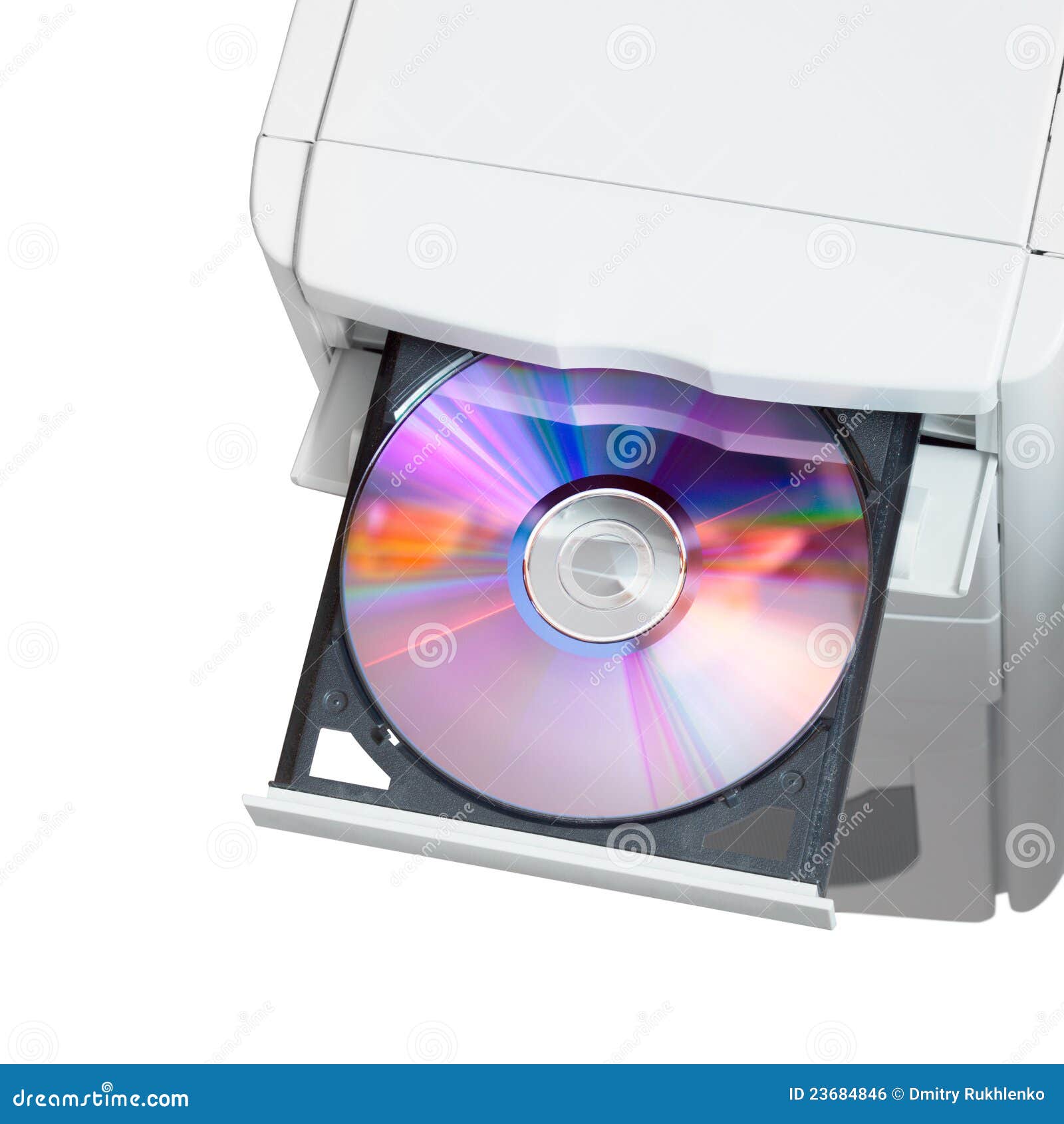Disc in open tray stock photo. Image of technology, information - 23684846