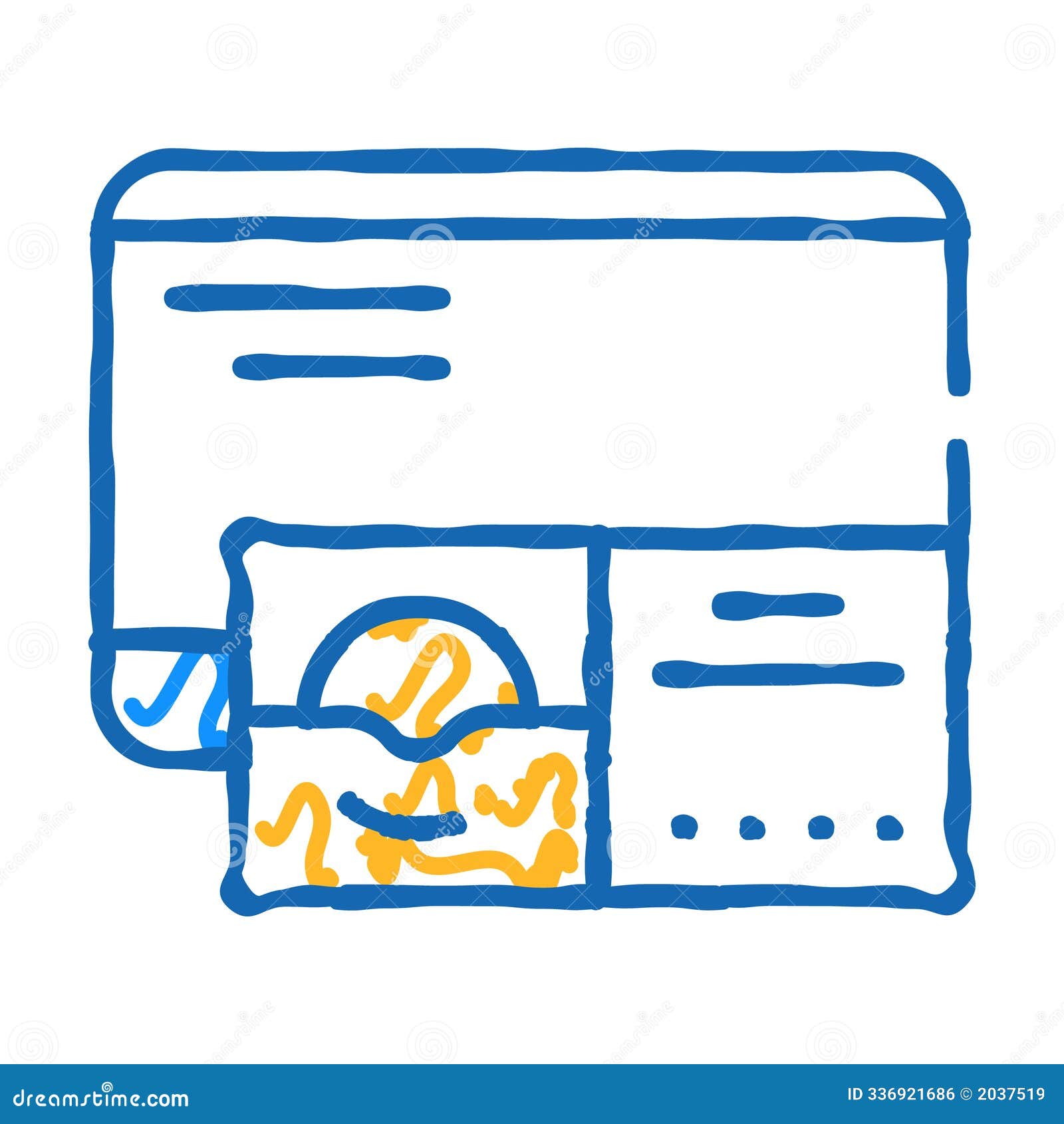 Disc with Operating System Icon Doodle Illustration Stock Vector ...