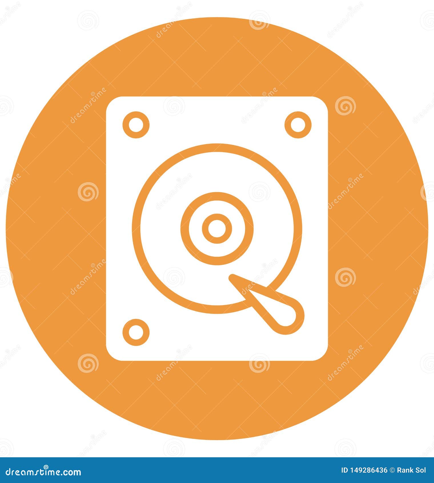 Disc Player Isolated Vector Icon Which Can Easily Modify or Edit Stock ...