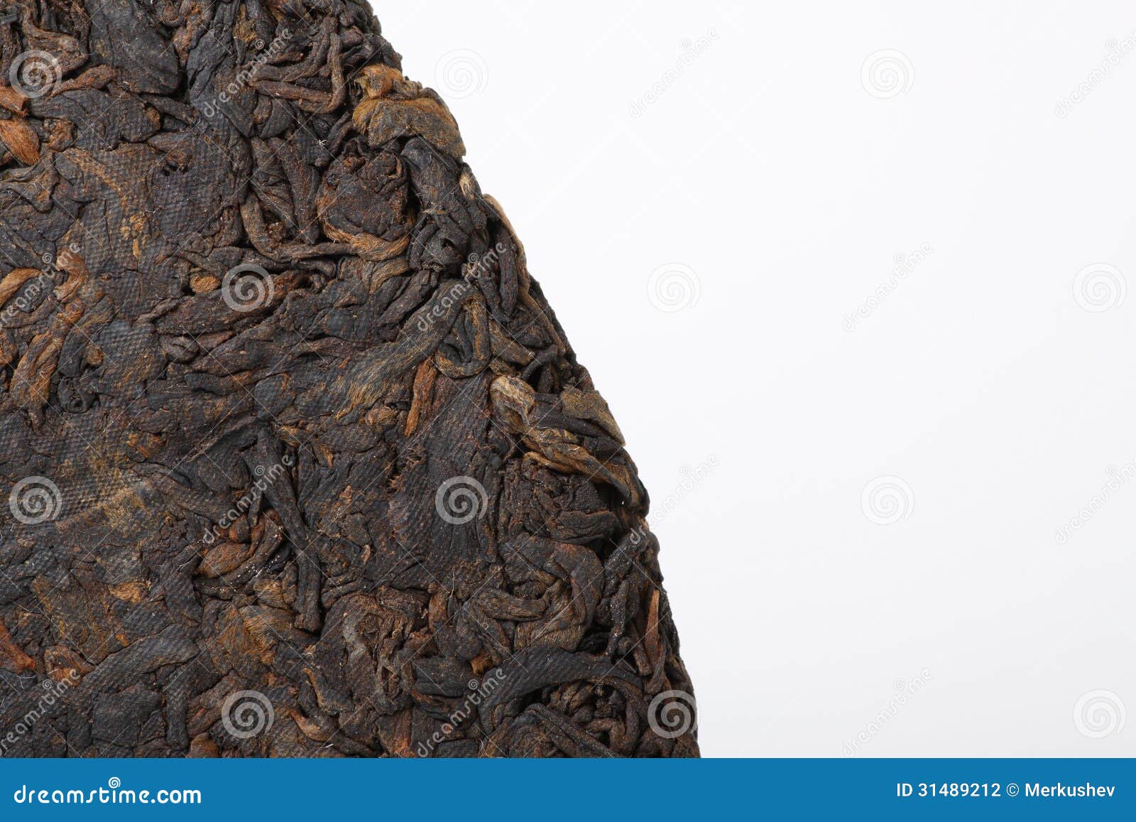Disc of Puer Tea Isolated on a White Background Stock Photo - Image of ...