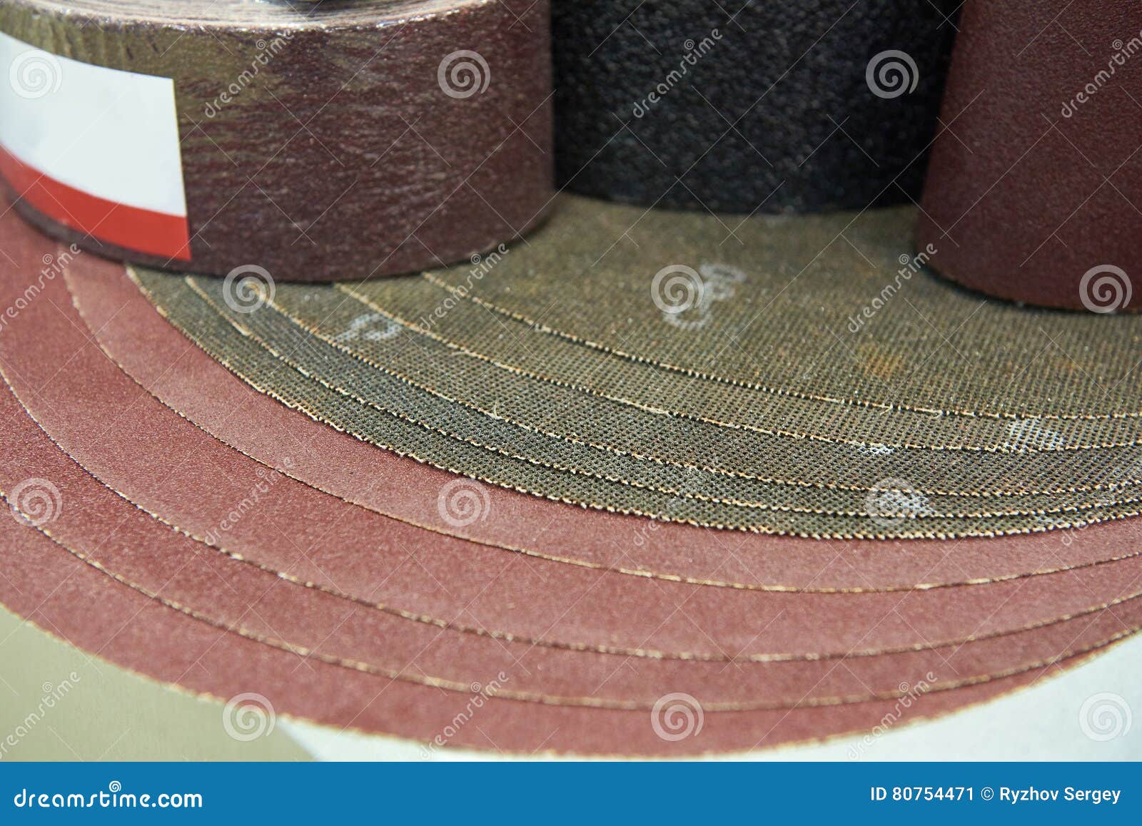 Disc of sandpaper closeup stock image. Image of carpenter - 80754471