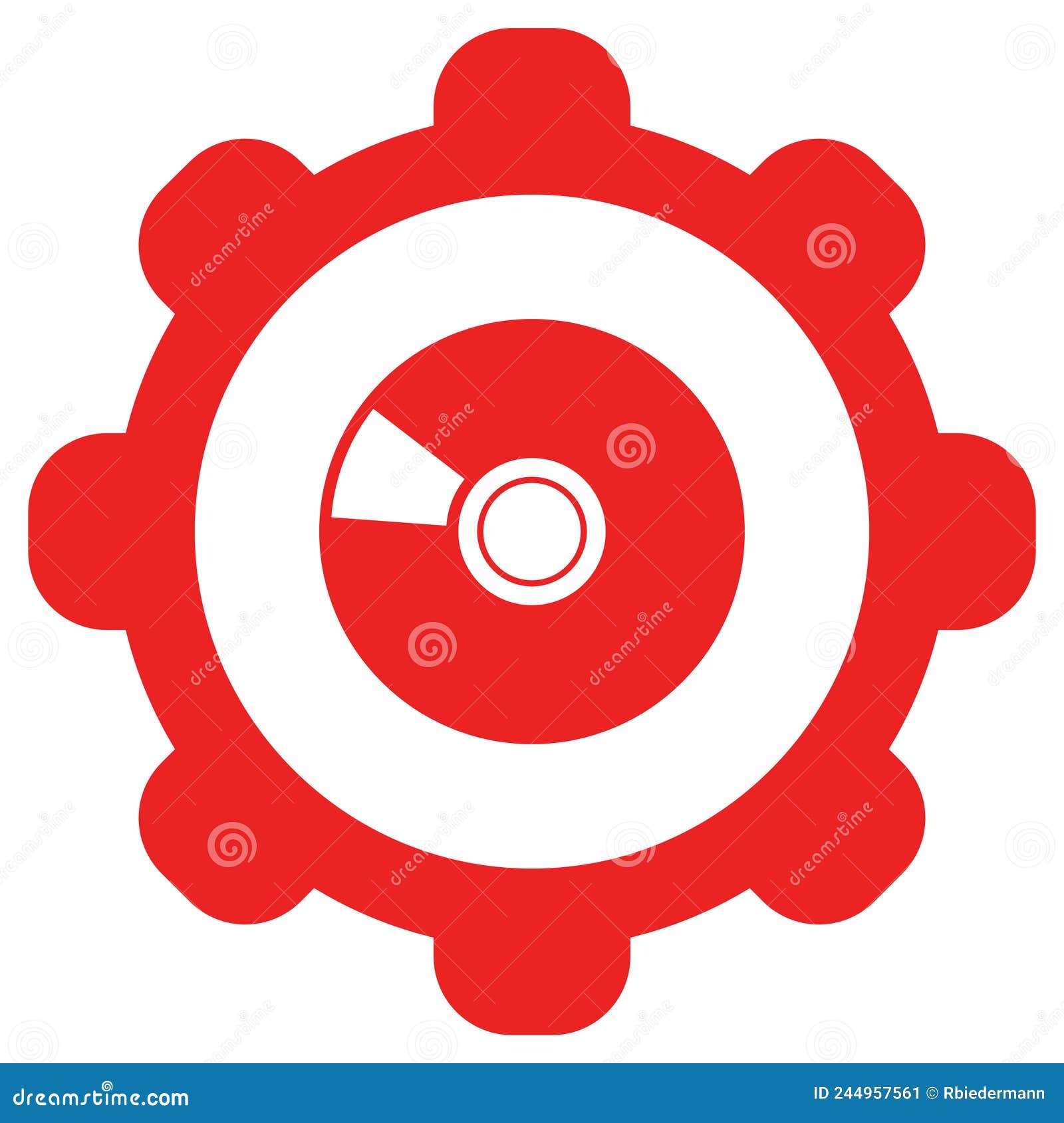 Disc and wheel stock vector. Illustration of cogwheel - 244957561