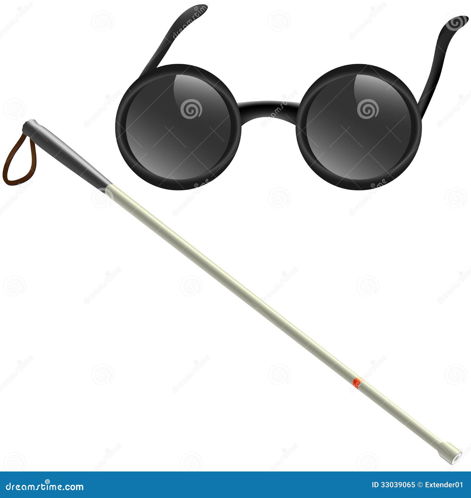 Discapacidad visual ilustración del vector. Ilustración de blanco ...