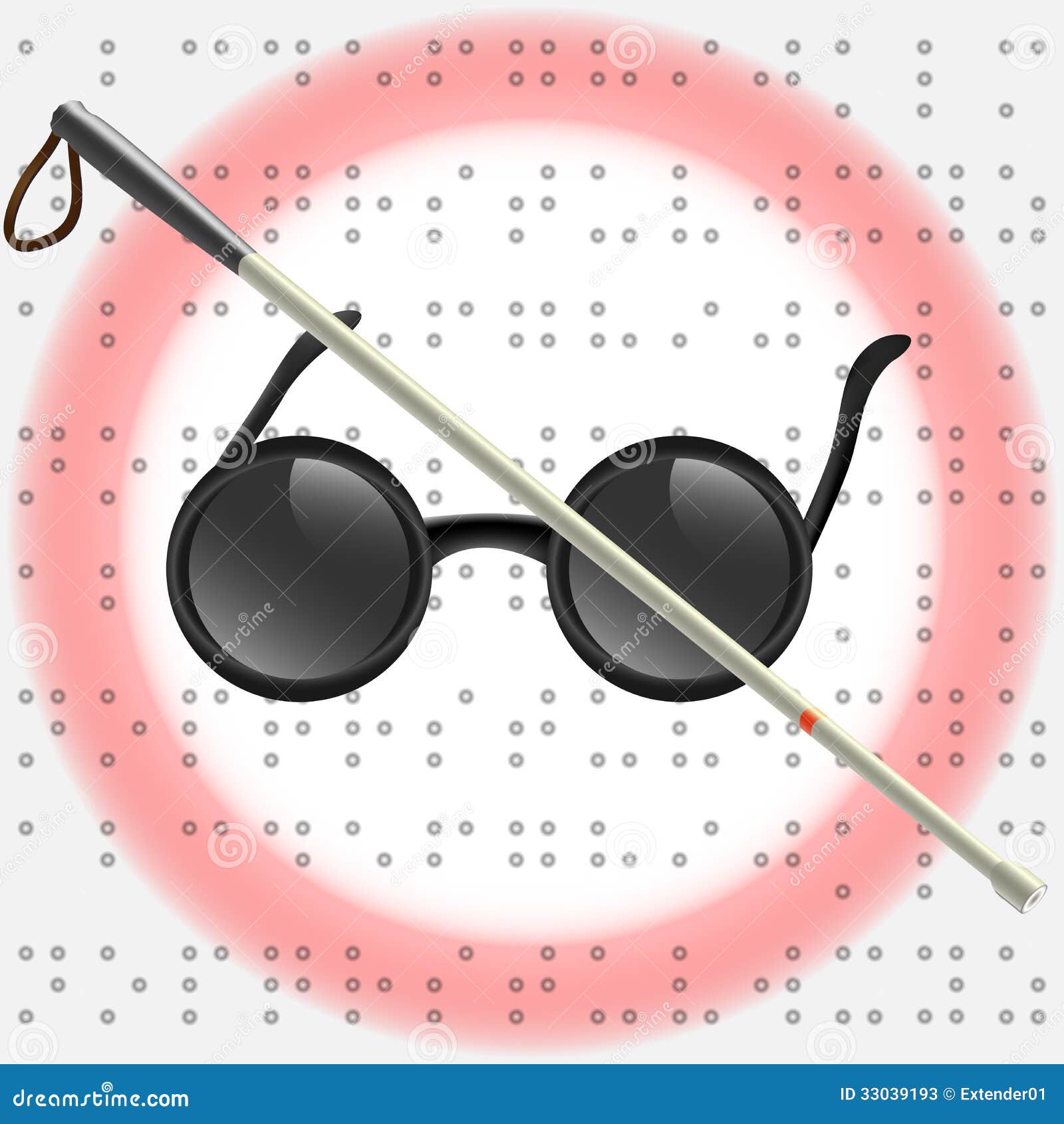 Discapacidad visual ilustración del vector. Ilustración de lisiado ...