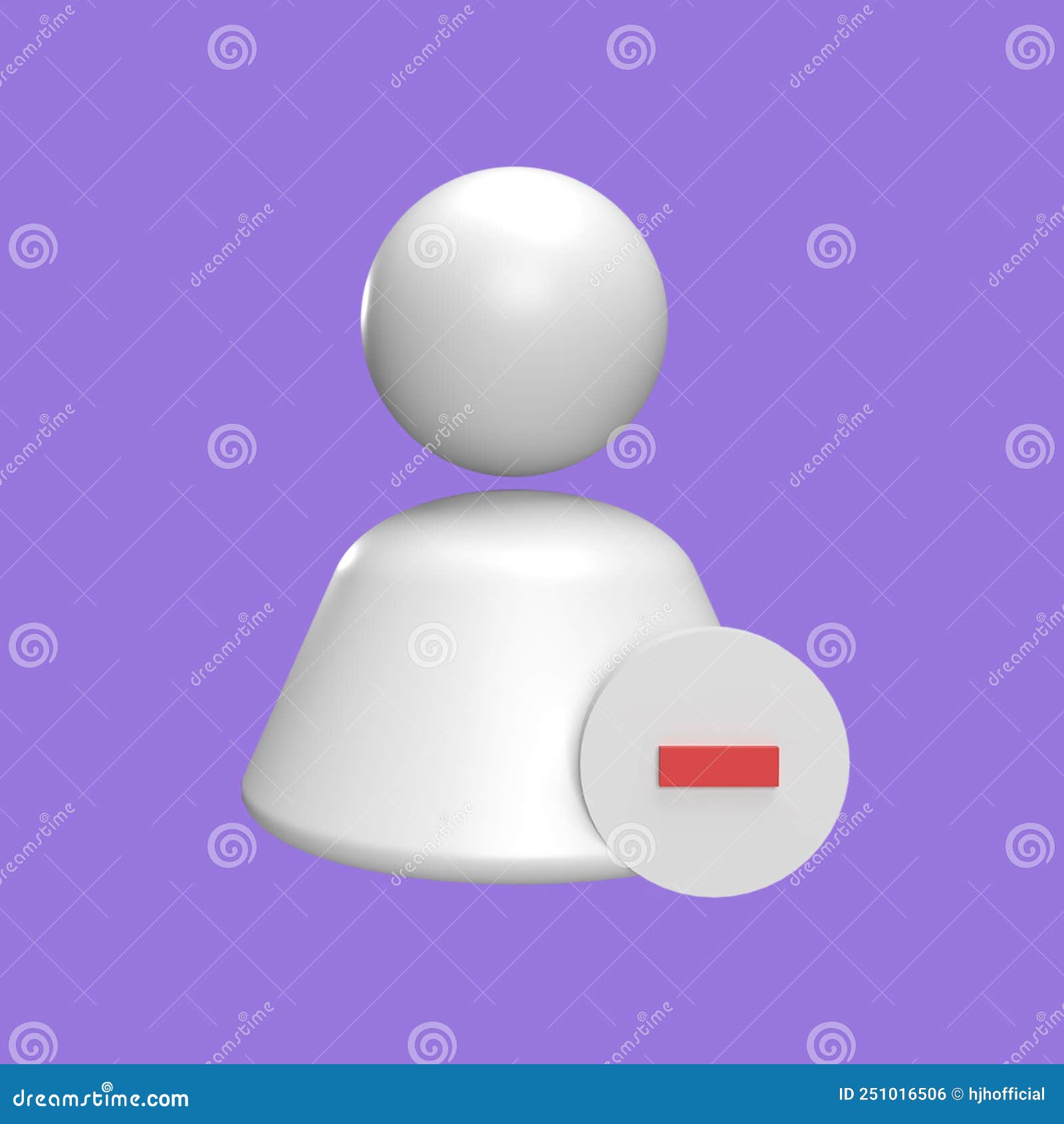 Discard User 3d Icon Model Cartoon Style Concept. Render Illustration ...