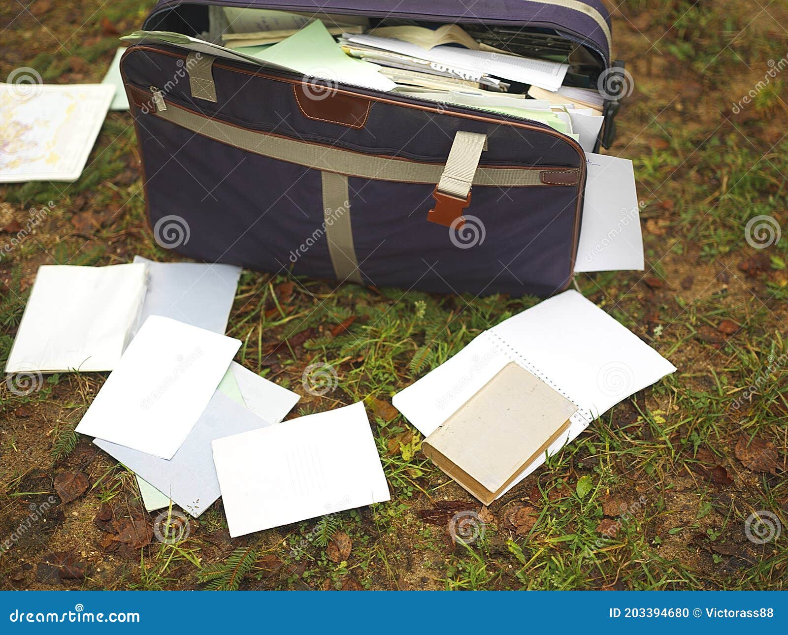 Discarded Books and Notebooks Stock Photo - Image of abandoned ...