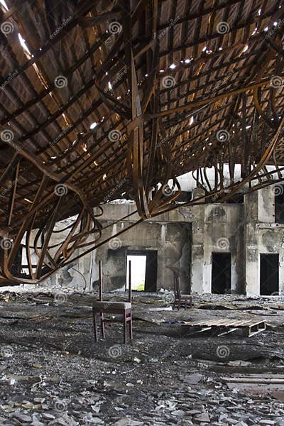 Discarded building stock photo. Image of door, light - 12719606